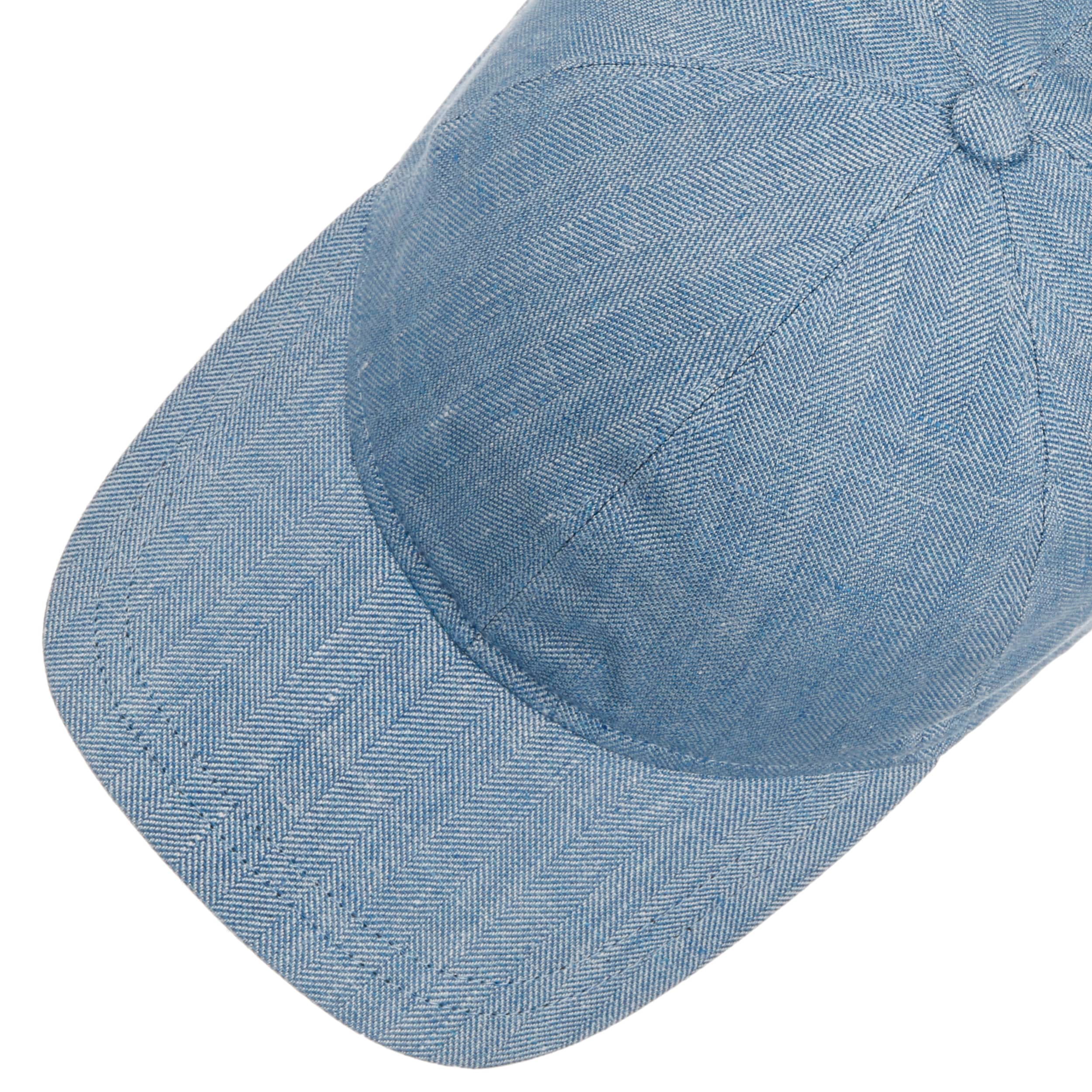 Hiker Sky Linen Cap by Borsalino - £160.95