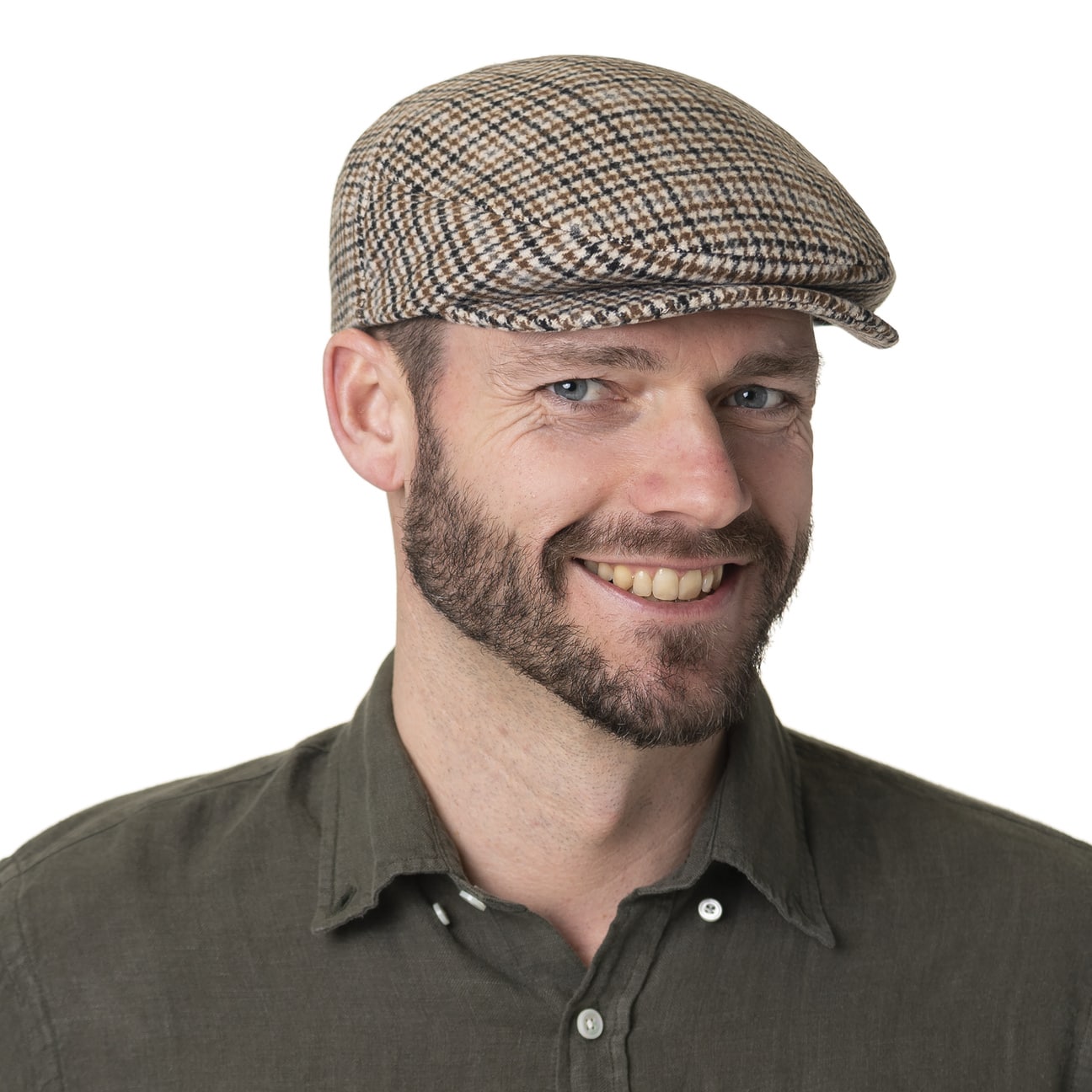 Hooligan New Houndstooth Flat Cap by Brixton - £44.95