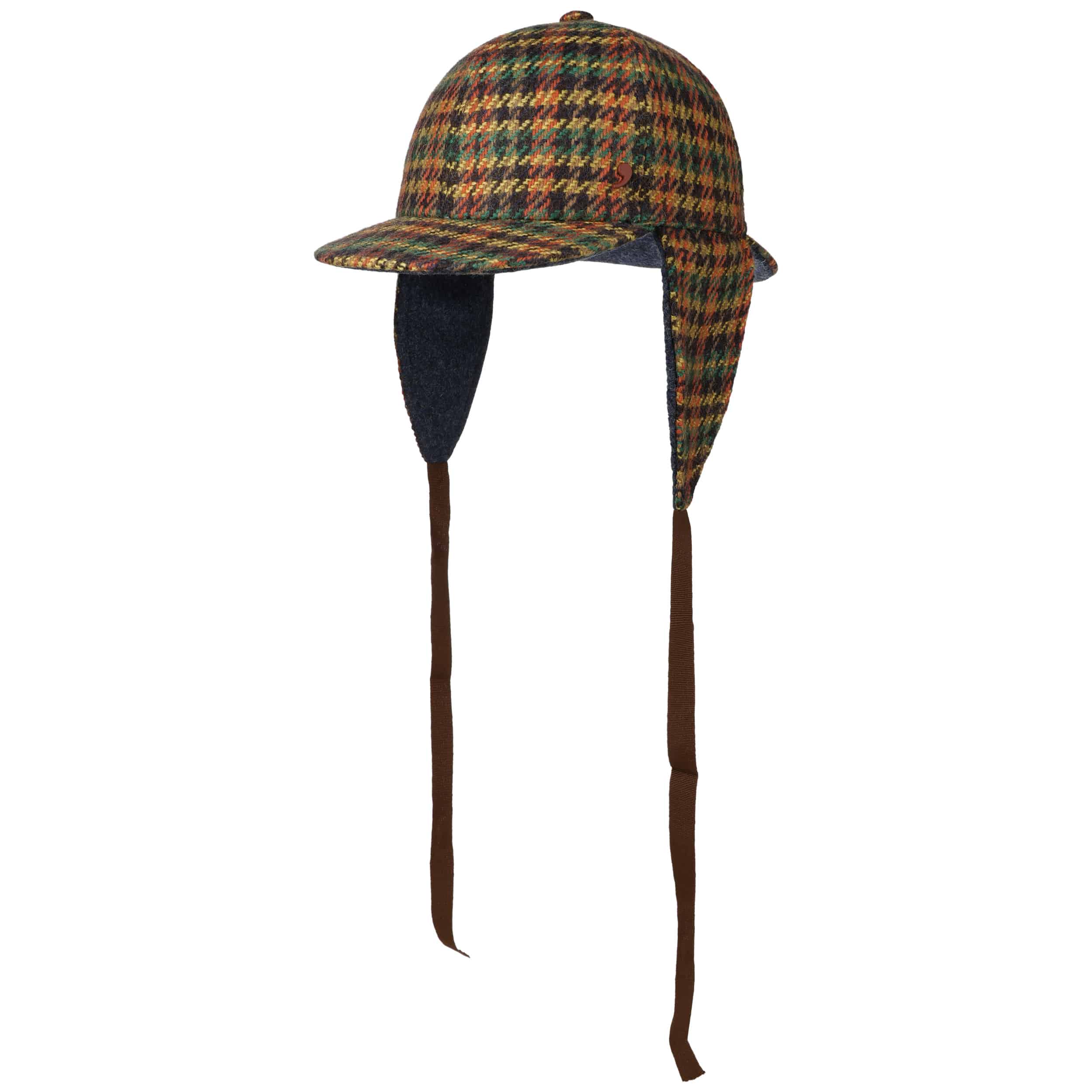 Houndstooth Deerstalker Cap by Alfonso D'Este - £115.95