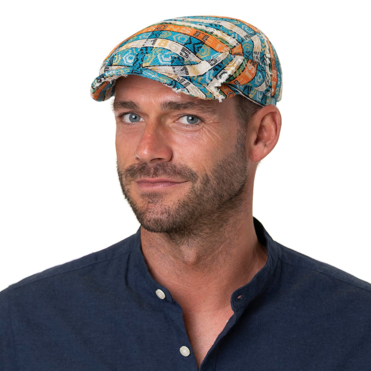 Jacquard Driver Flat Cap by Stetson - £59.00