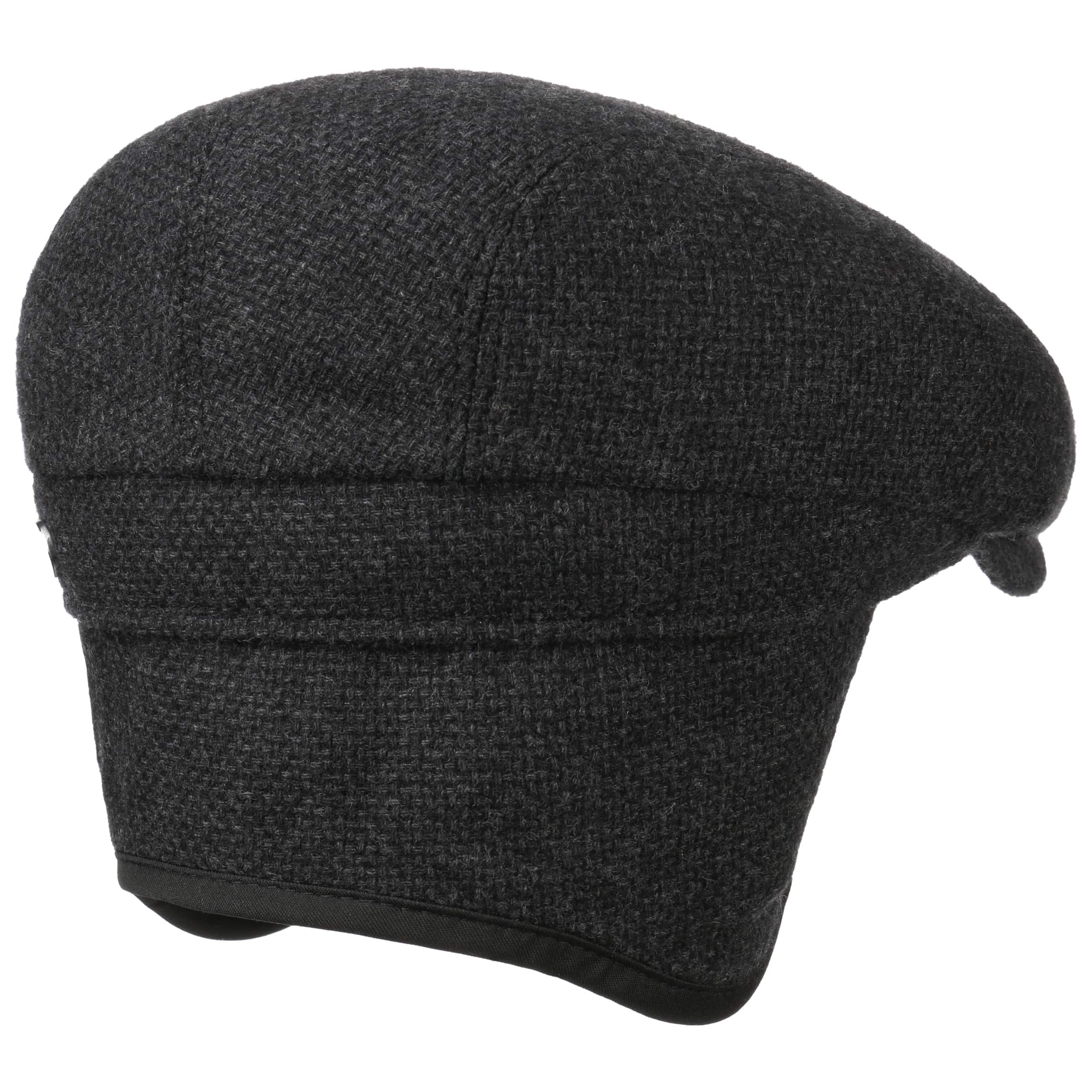 John Wool Flat Cap with Ear Flaps by Lierys - £62.95