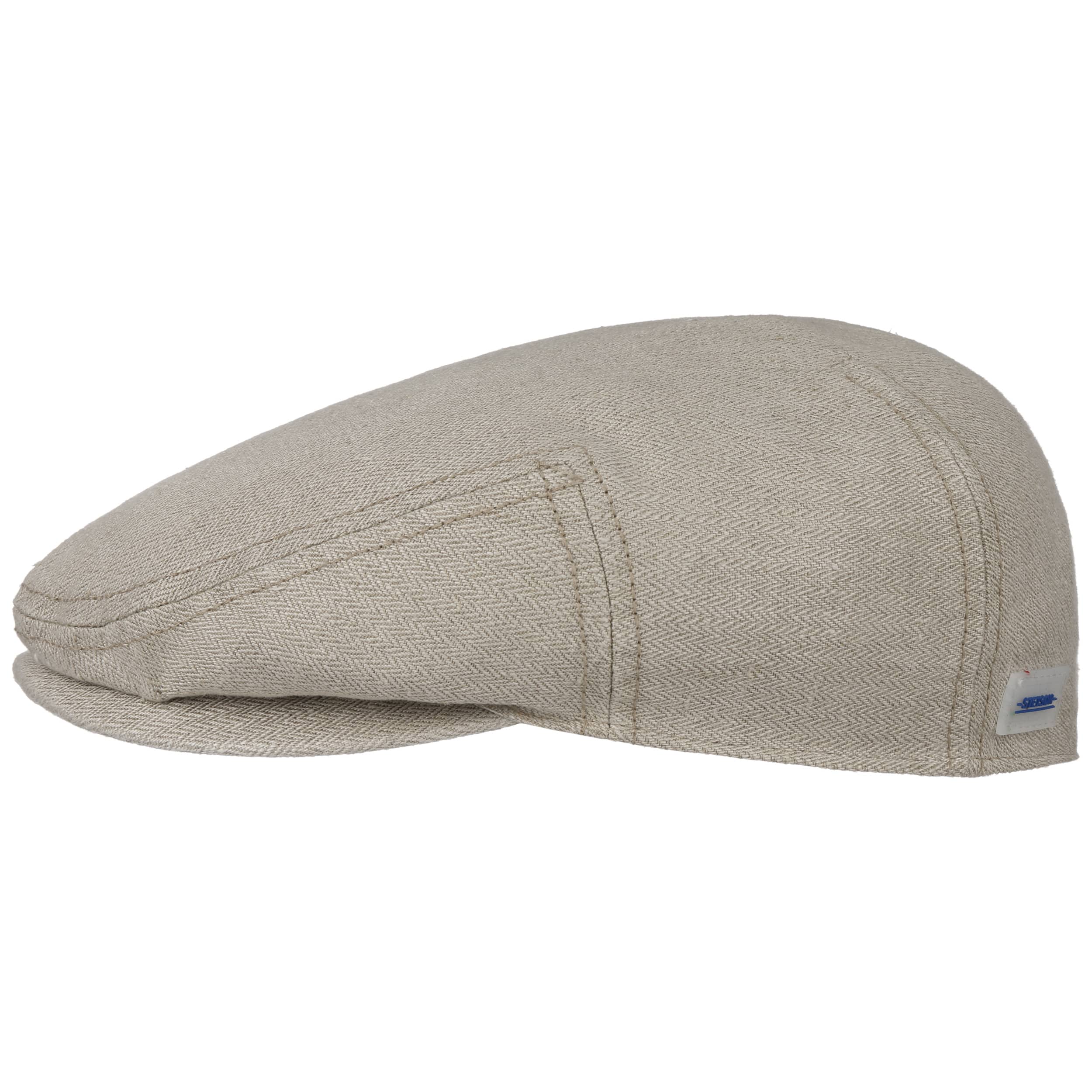Kent New Sustainable Linen Flat Cap by Stetson - £99.00