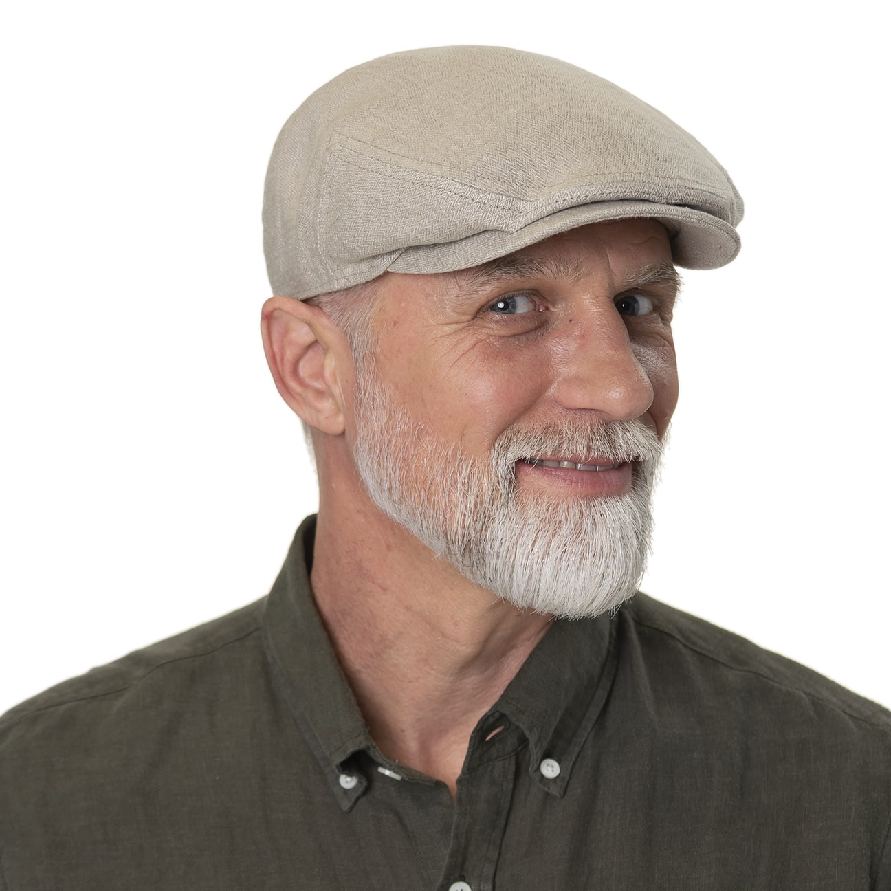 Kent New Sustainable Linen Flat Cap by Stetson - £99.00