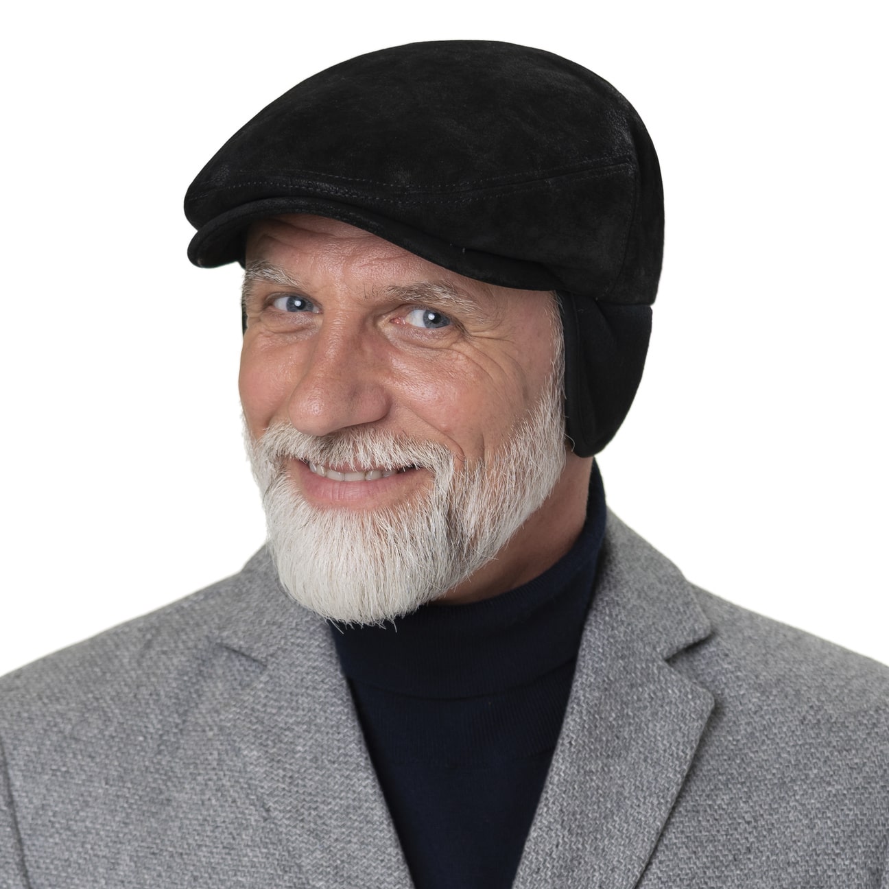 Kent Pigskin Flat Cap with Ear Flaps by Stetson - £139.00