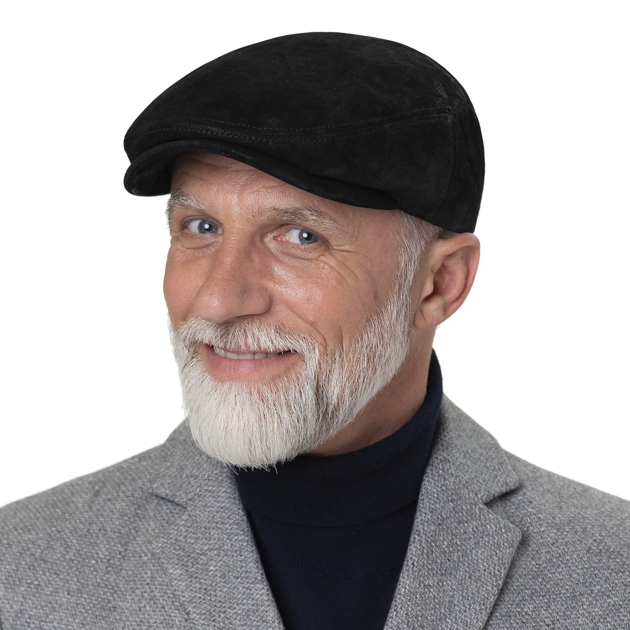 Kent Pigskin Flat Cap with Ear Flaps by Stetson - £139.00