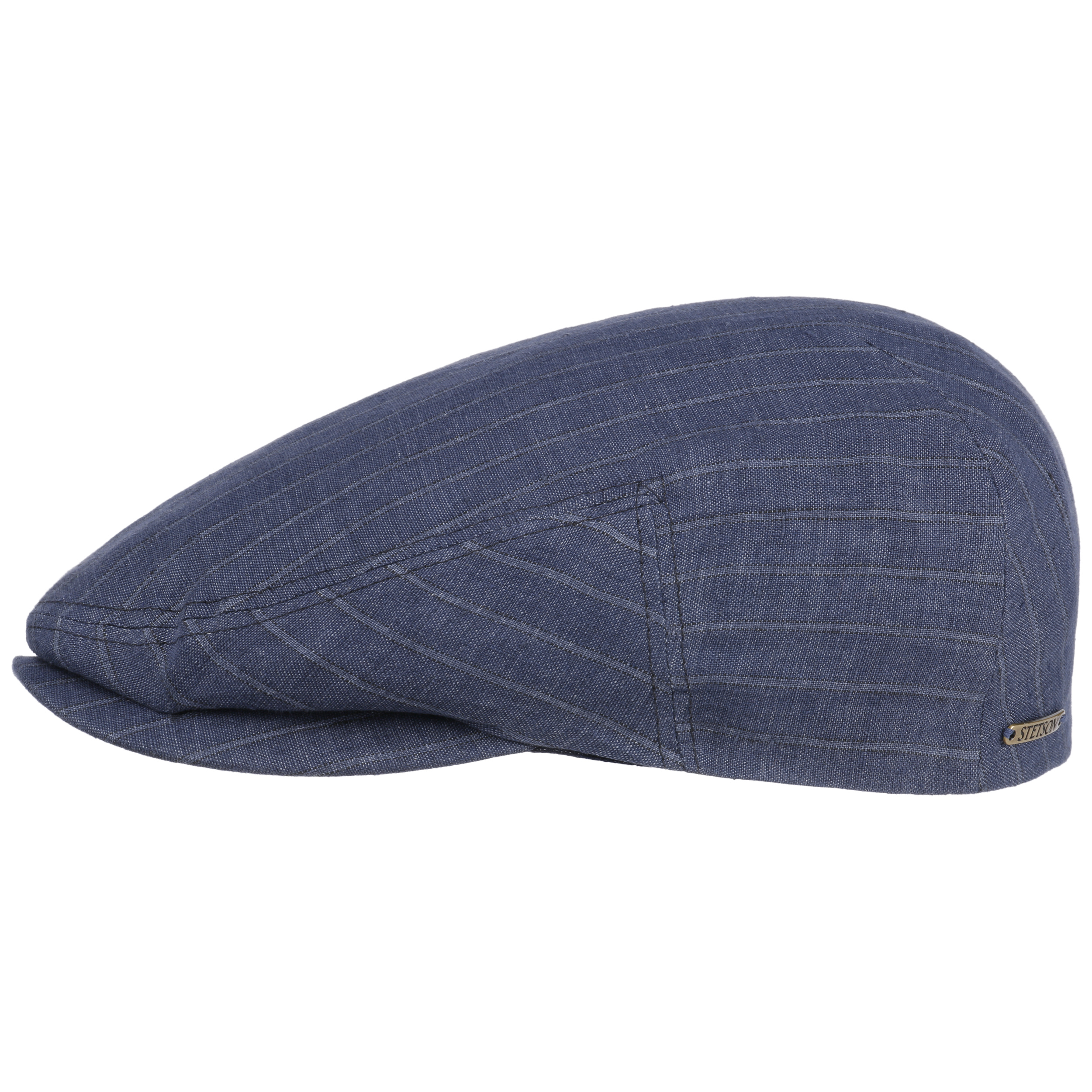 Kent Striped Linen Flat Cap by Stetson --> Shop Hats, Beanies & Caps ...