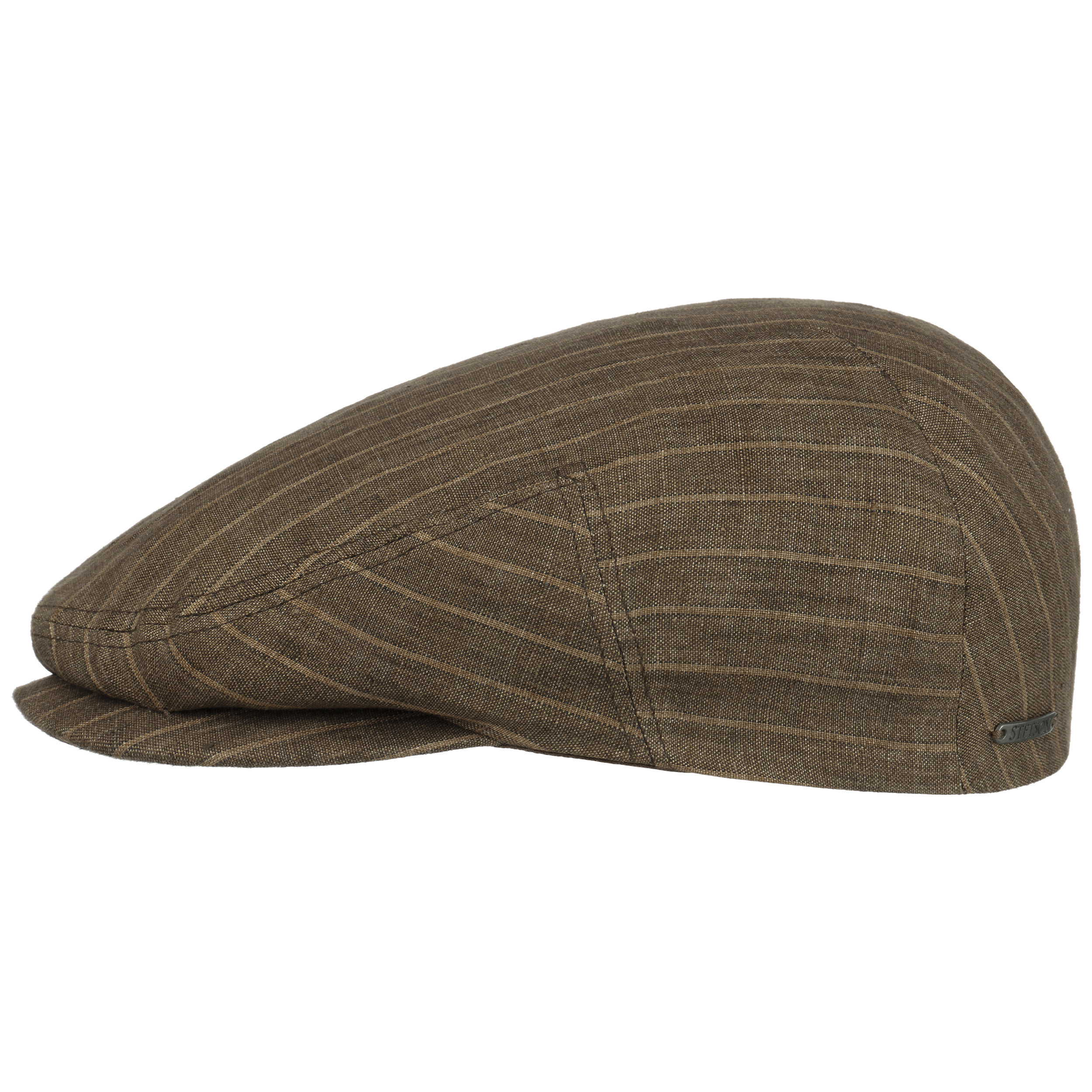 Kent Striped Linen Flat Cap by Stetson --> Shop Hats, Beanies & Caps ...
