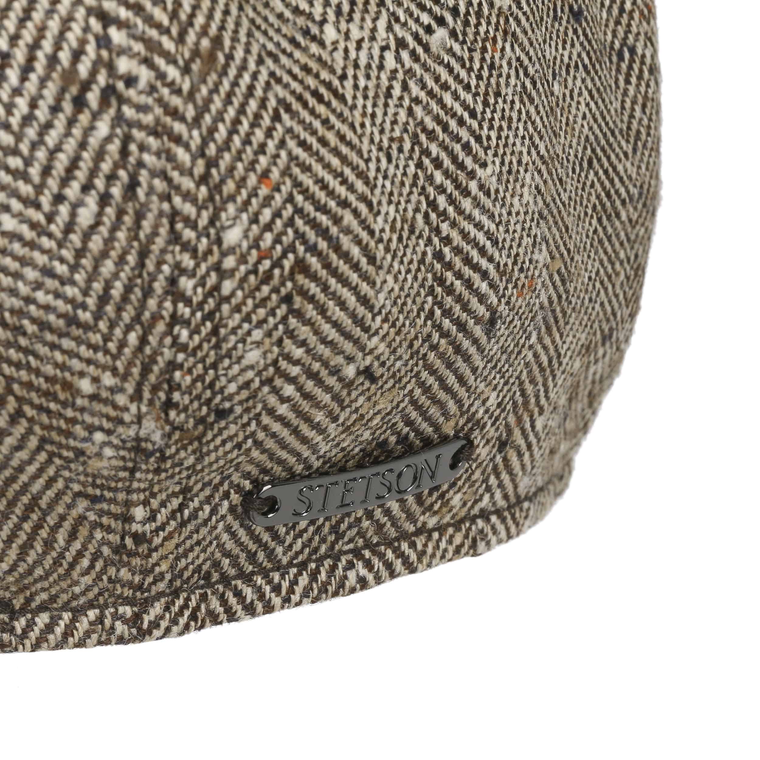 Lanfield Herringbone Flat Cap by Stetson - £179.00