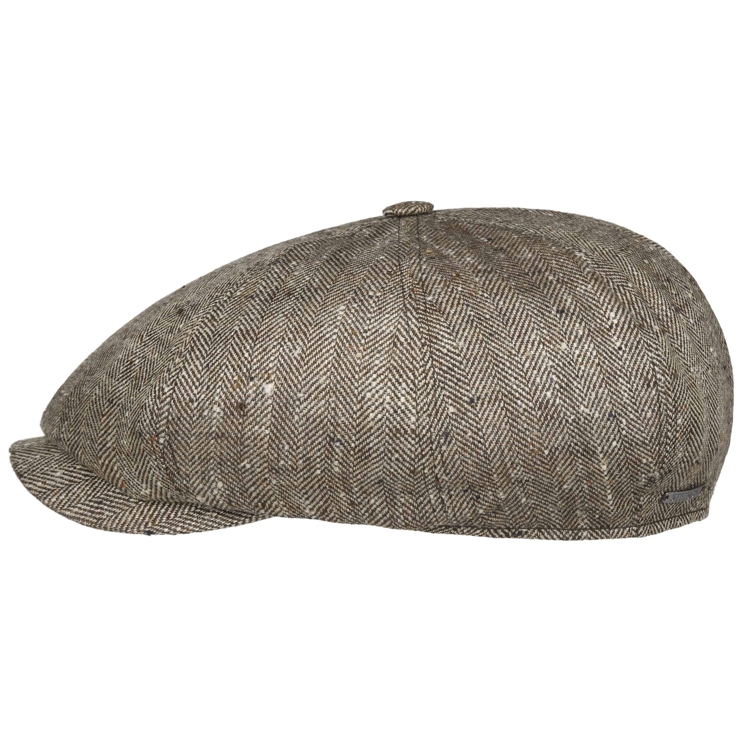 Lanfield Herringbone Flat Cap by Stetson - £179.00