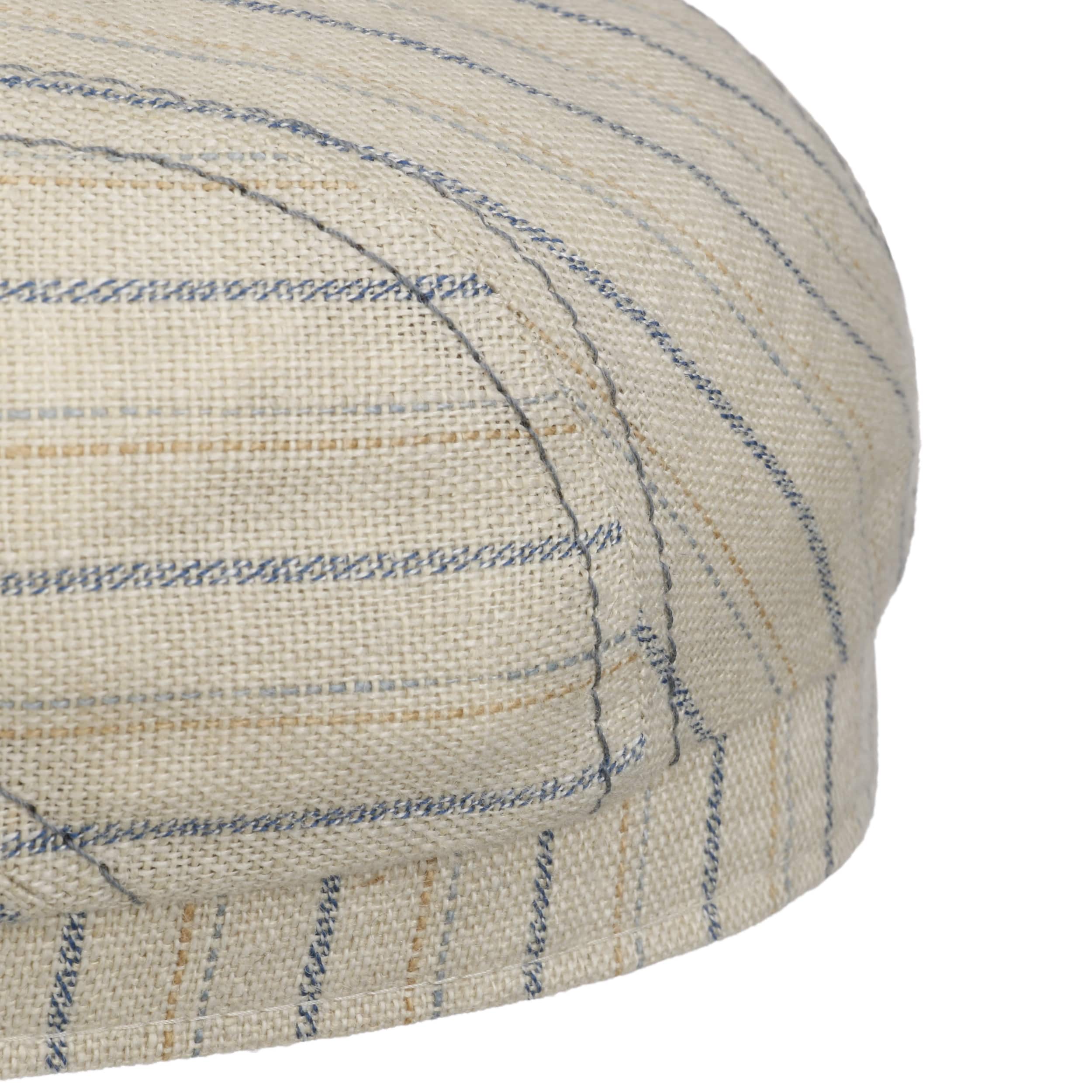 Ledford Driver Linen Flat Cap by Stetson - £139.00