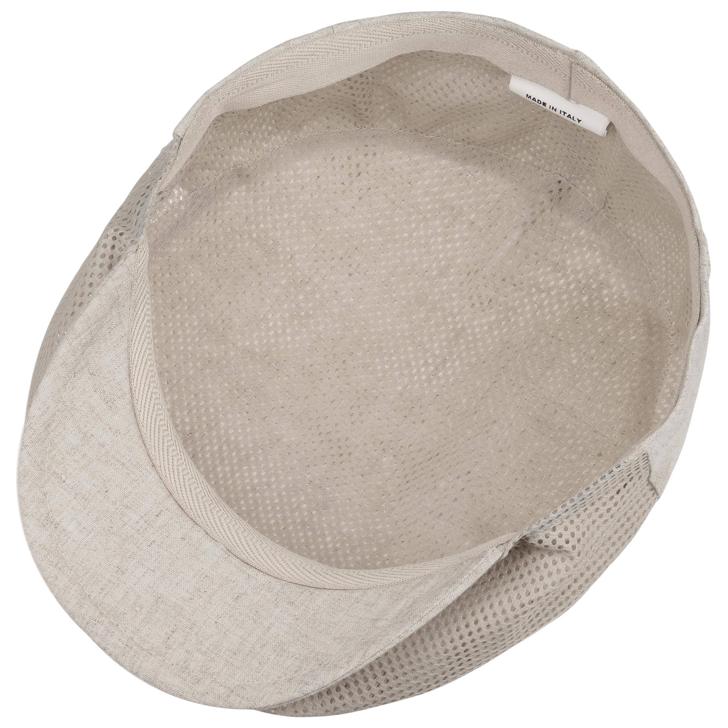 Linen Flat Cap with Mesh by Lipodo - £27.95