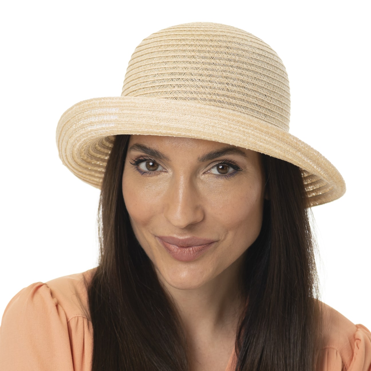 Lisetta Hemp Hat with Upward Brim by Seeberger - £72.95