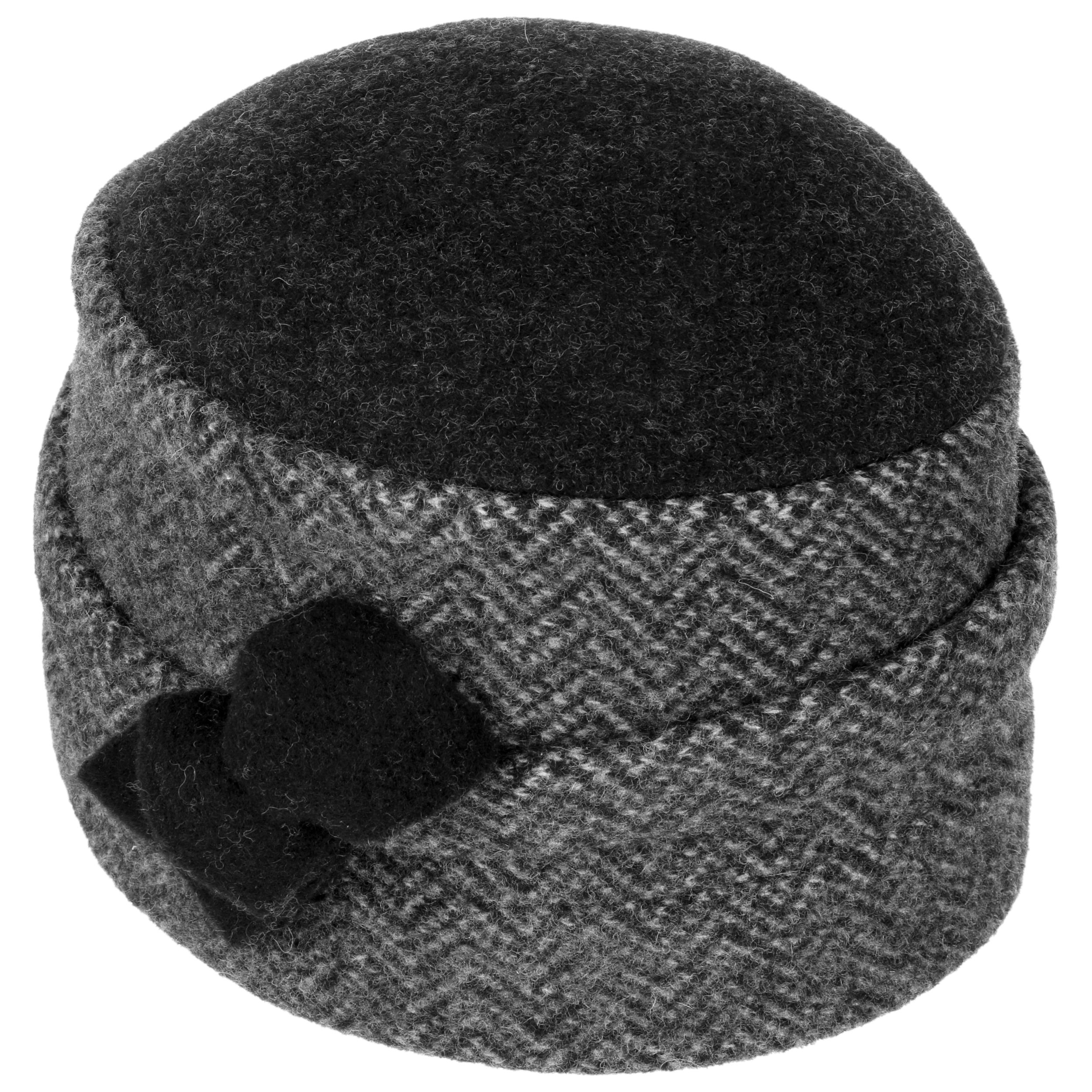 Livelia Herringbone Milled Wool Hat by Seeberger - £38.95