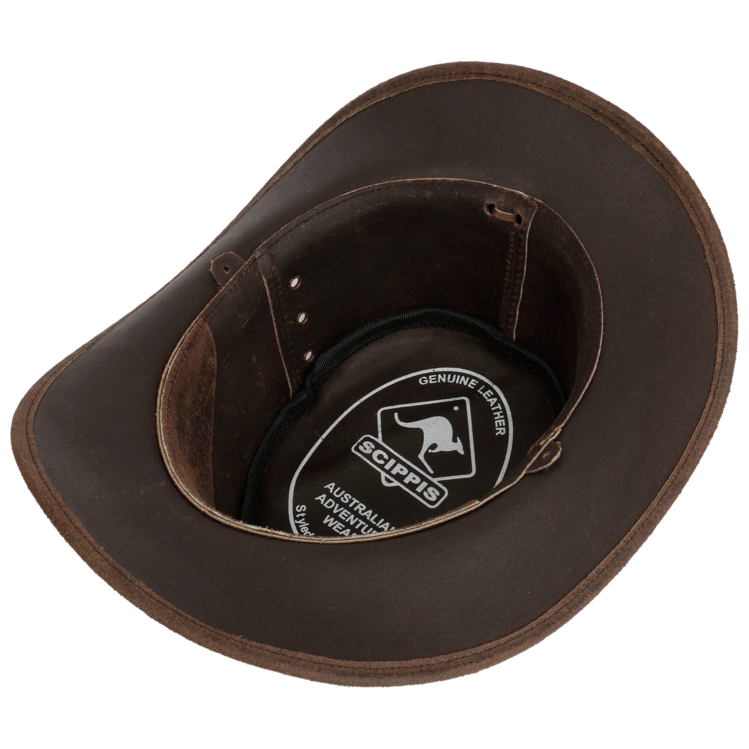 Longford Western Leather Hat by Scippis - £53.95