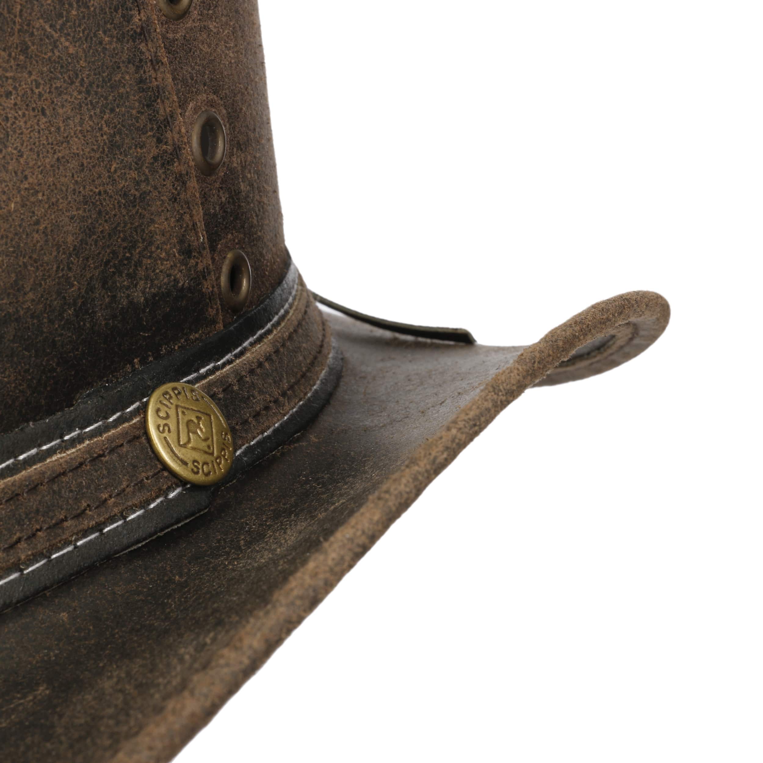 Longford Western Leather Hat by Scippis - £52.95