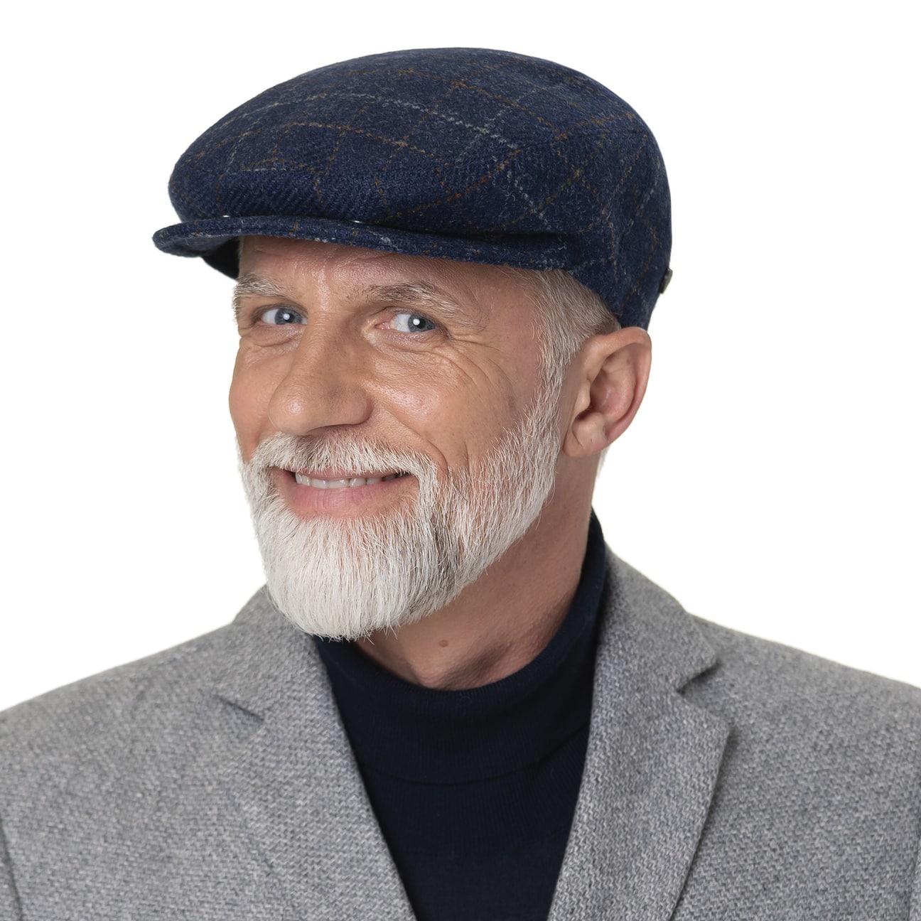 Lord Windowpane Plaid Flat Cap by Bailey 1922 - £58.95