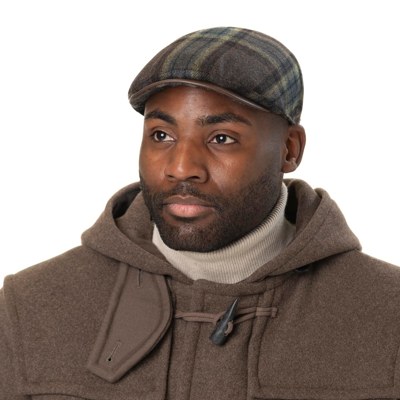 Marzio Wool Check Flat Cap Zechbauer by Mayser - £132.95