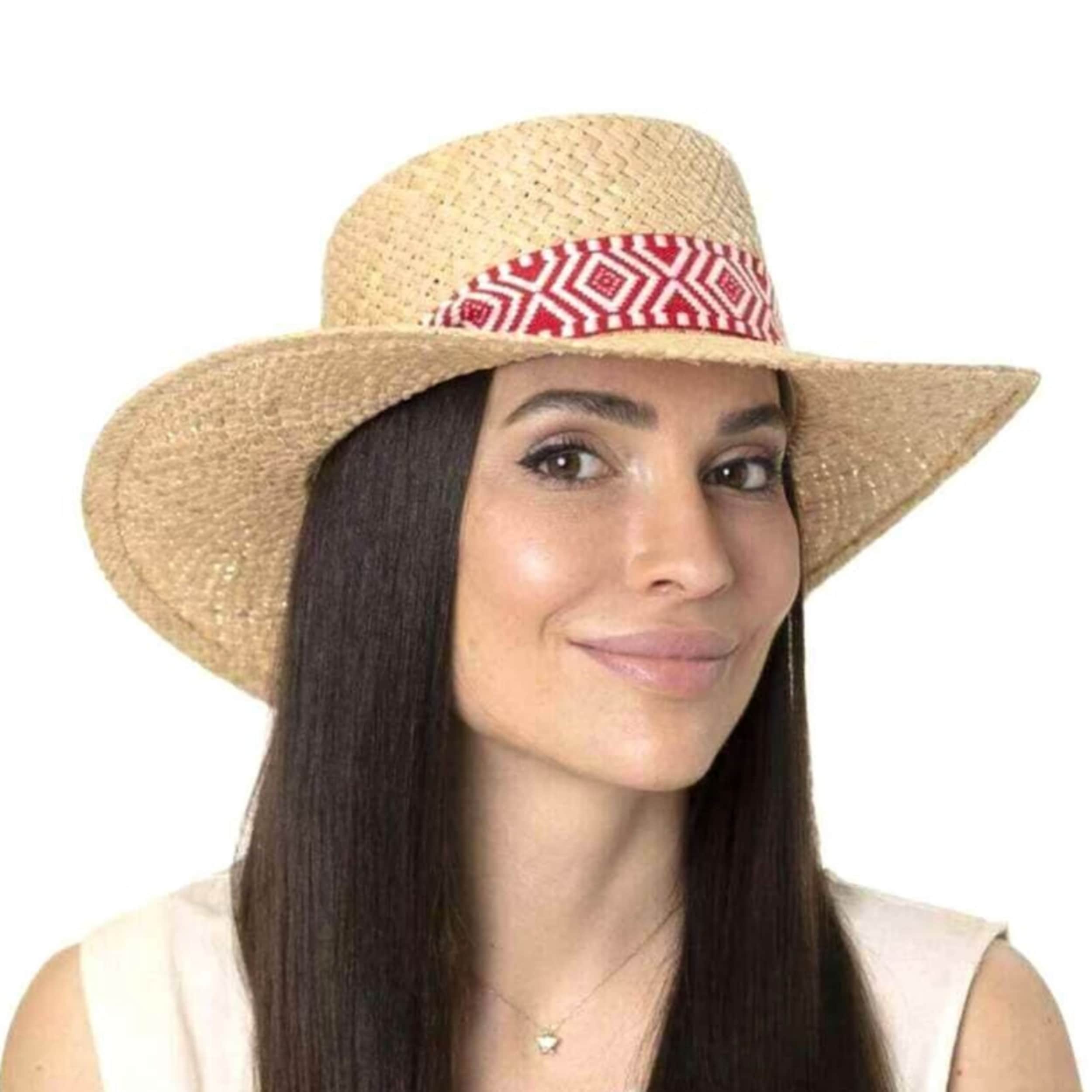 Matelot Twotone Band Straw Hat by Seeberger - £47.40