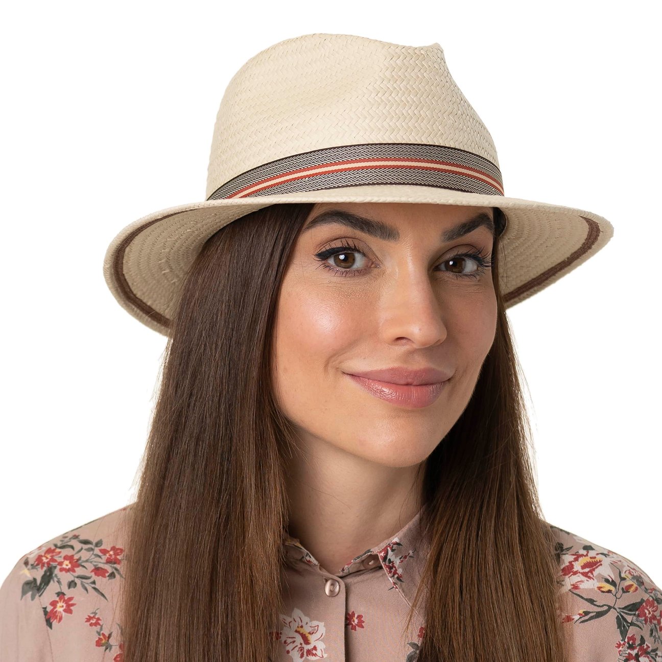 Mathis Striped Band Straw Hat by Mayser - £80.95