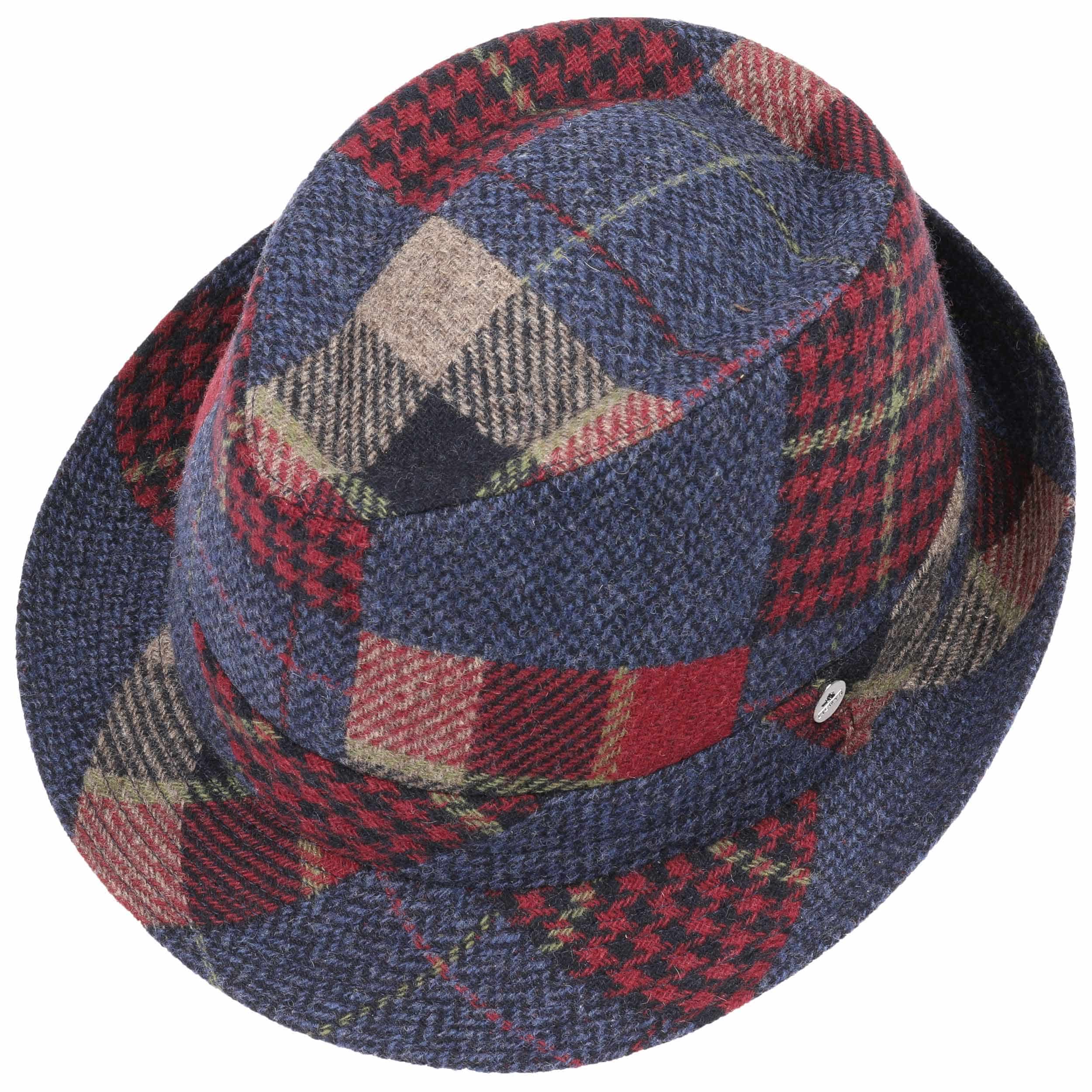 Merino Patchwork Trilby Hat by Lierys - £62.95
