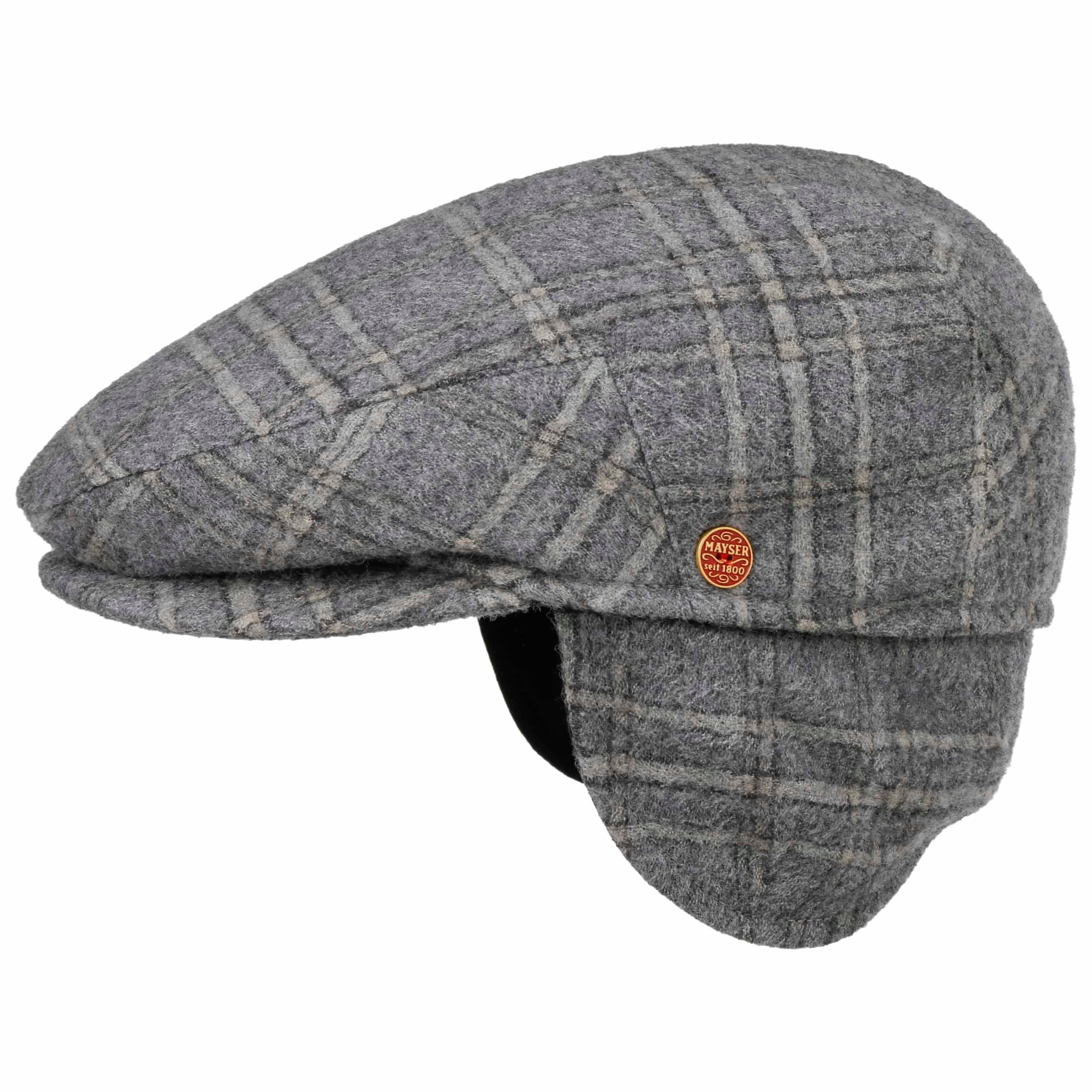 Merlino Casual Flat Cap with Ear Flaps by Mayser --> Online Hat Shop in ...