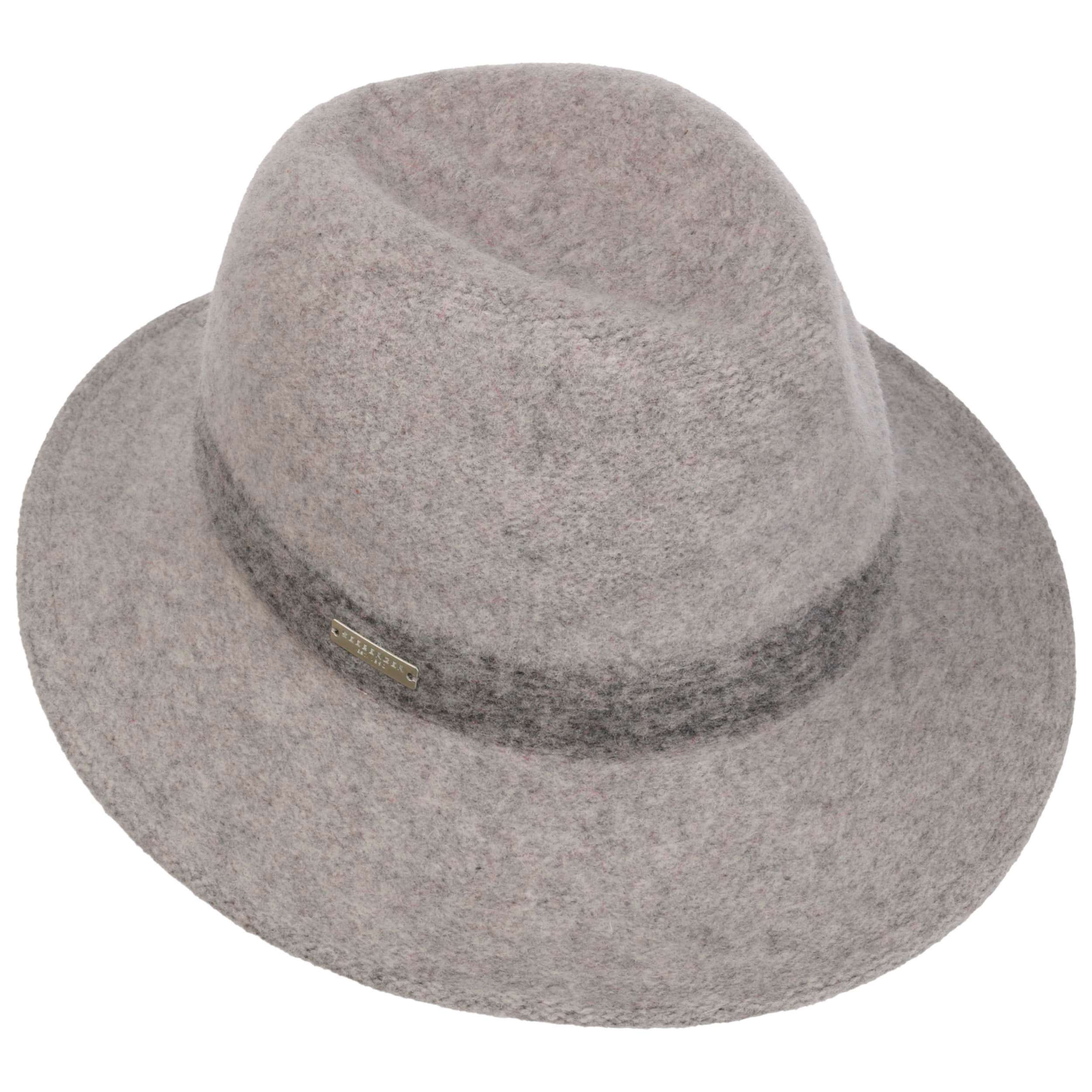 Milled Wool Fedora Hat with Ear Flaps by Seeberger - £62.95