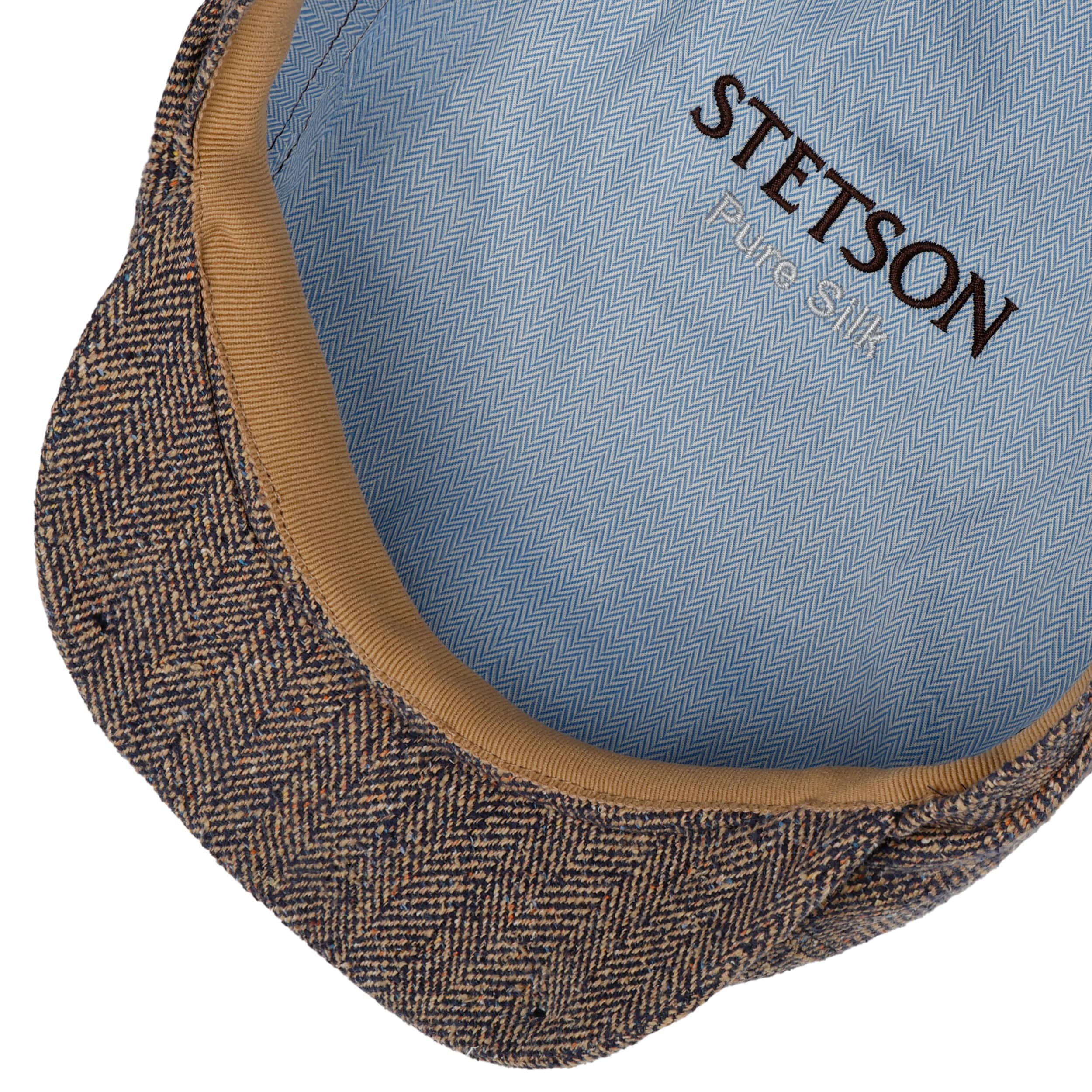 Milner Silk Flat Cap by Stetson - £129.00