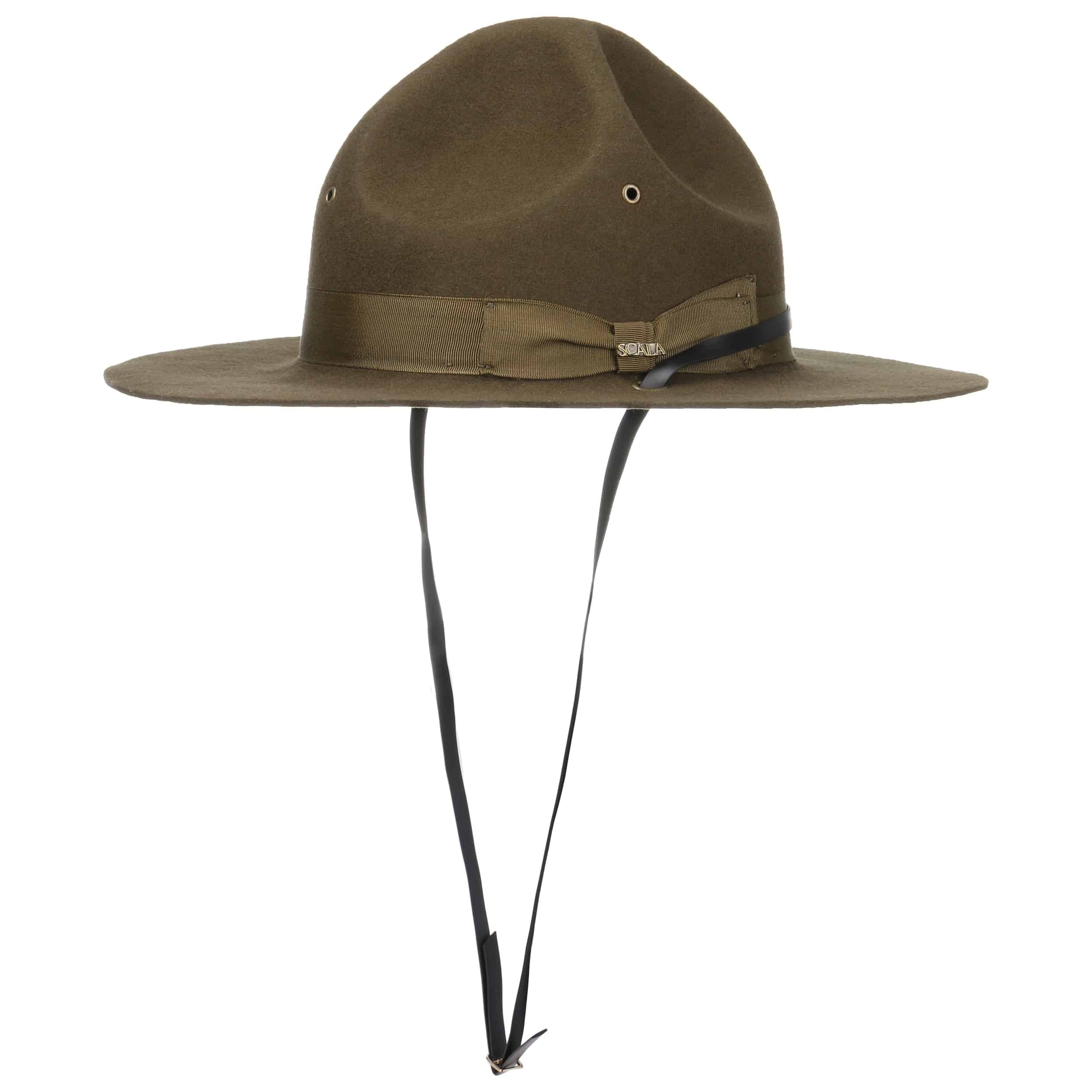 Mountie Wool Felt Hat with Chin Strap - £80.95