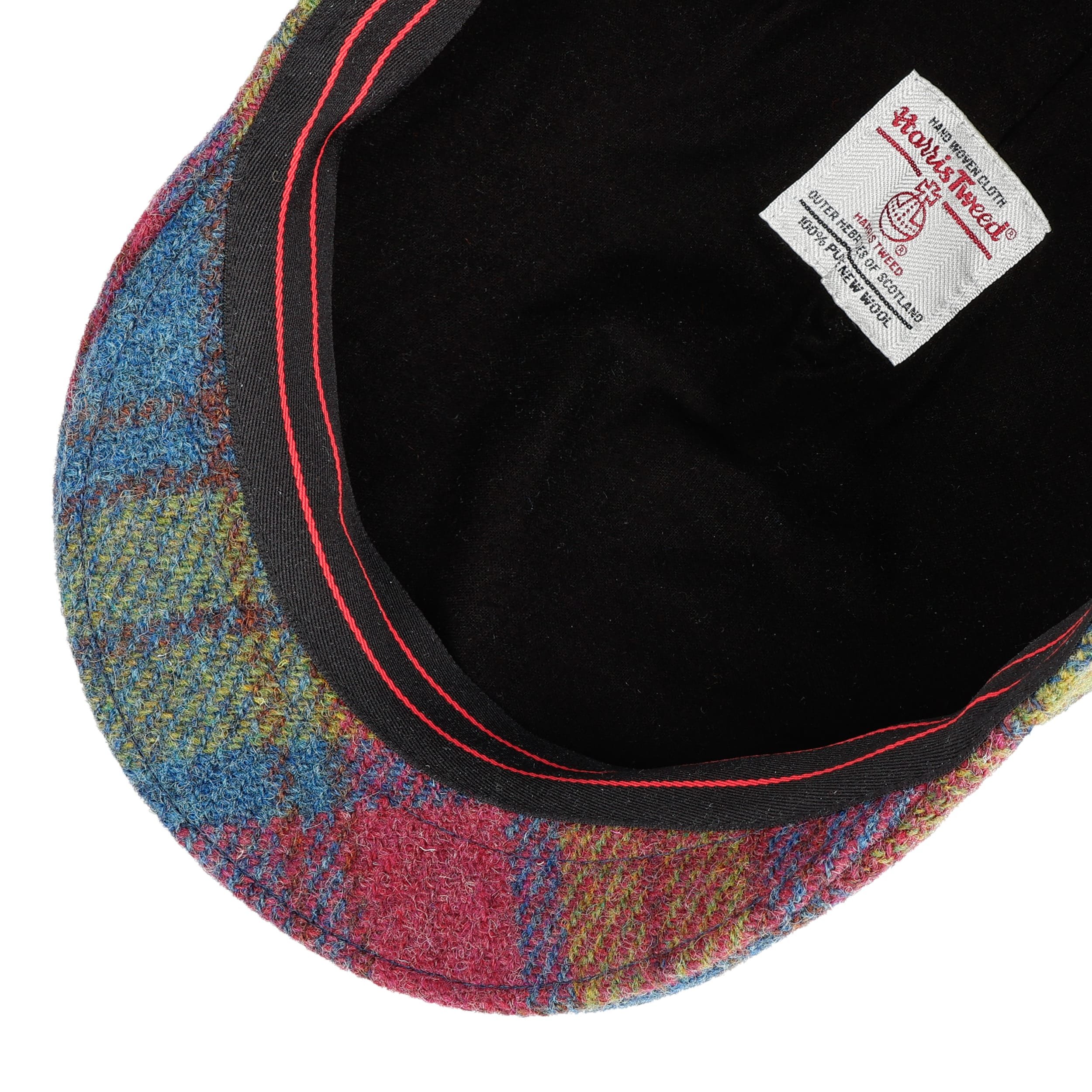 Multicolour Harris Tweed Flat Cap by Lierys - £90.95