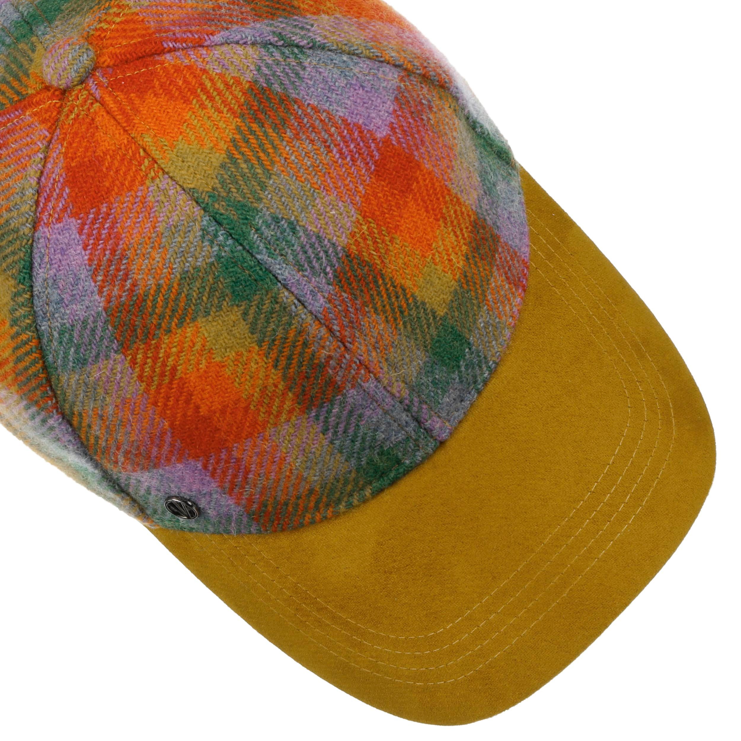 Multicolour Wool Check Cap by Loevenich - £35.95