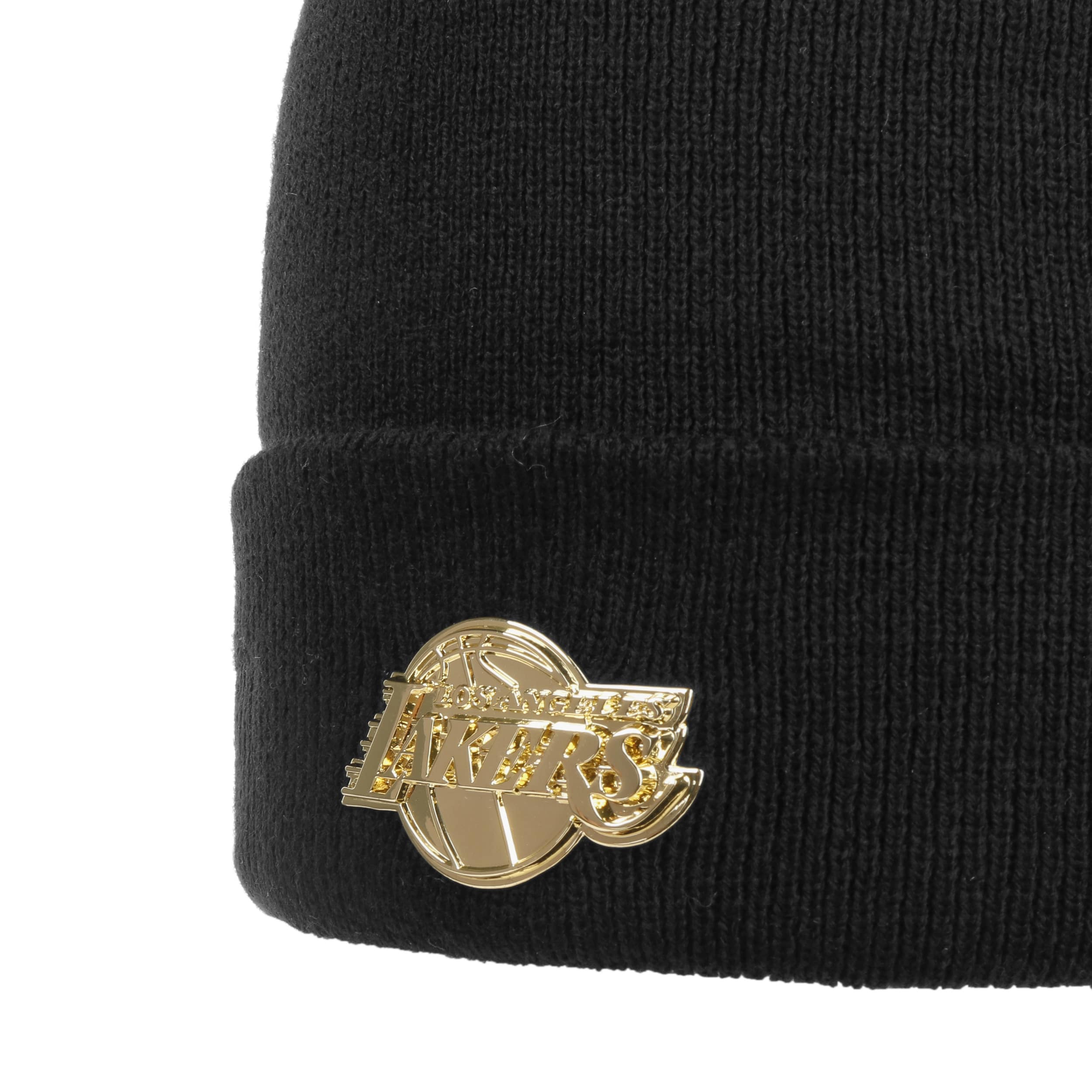 NBA Lakers Metallic Badge Beanie Hat by New Era - £26.95