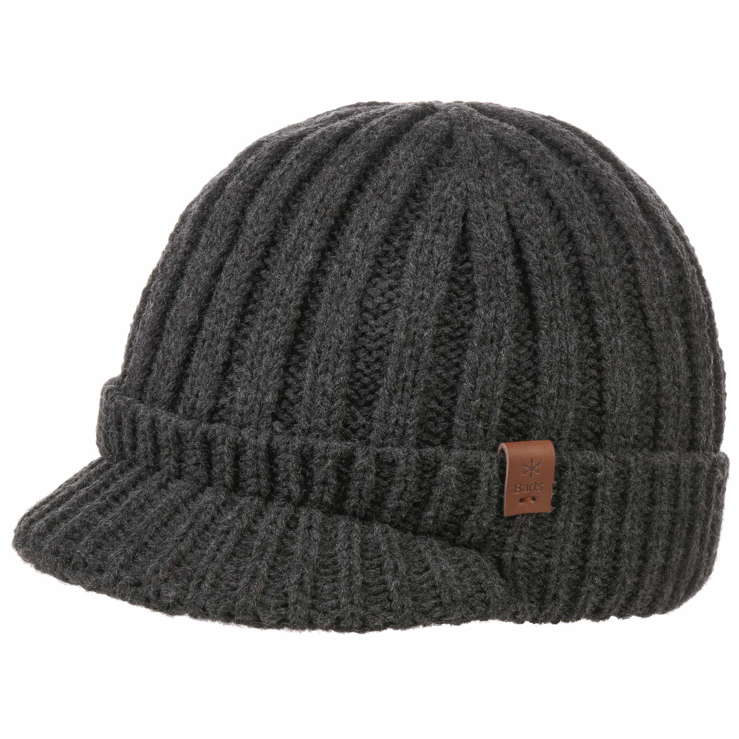 Bobble hat with peak store