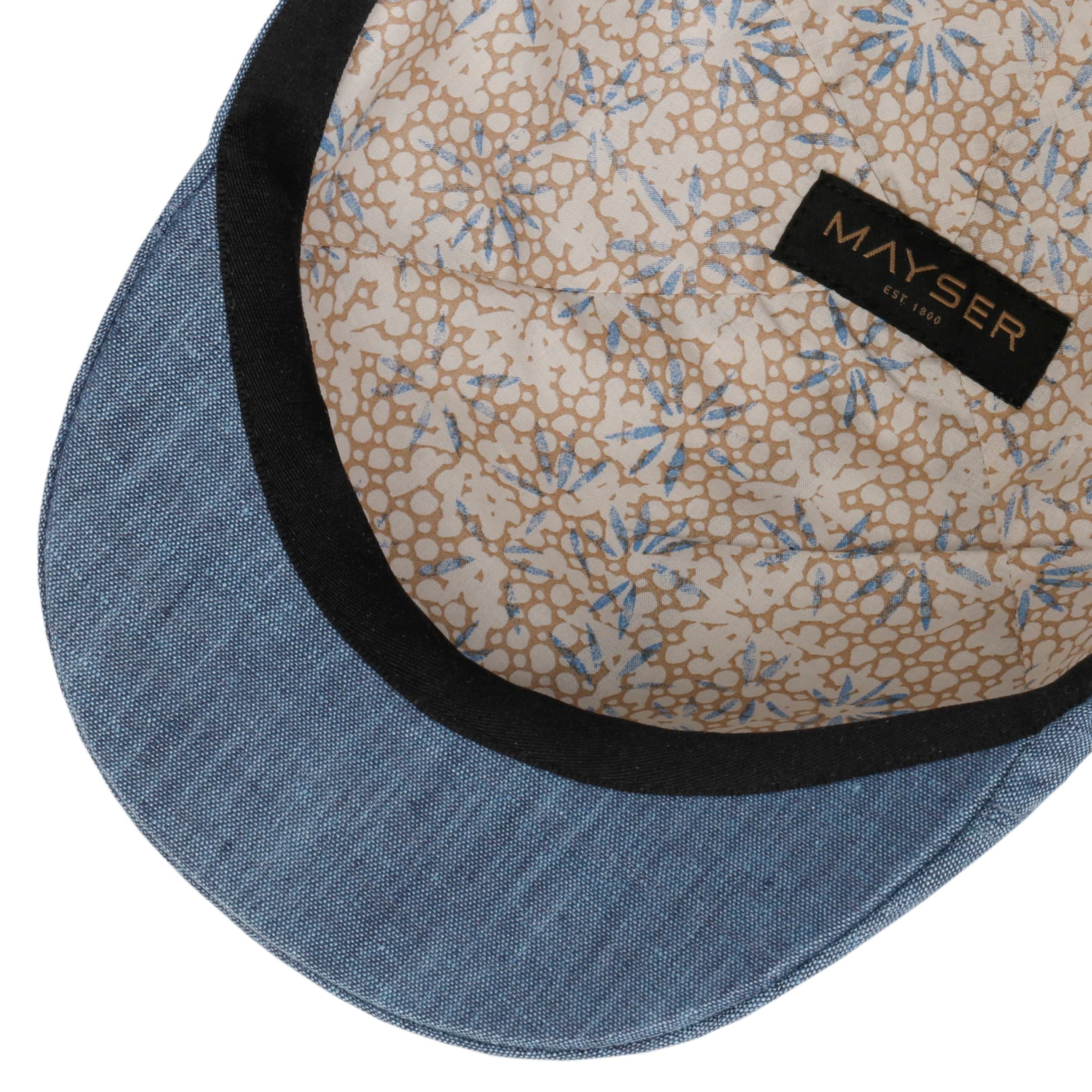 Paddy Linen Flat Cap by Mayser - £80.95