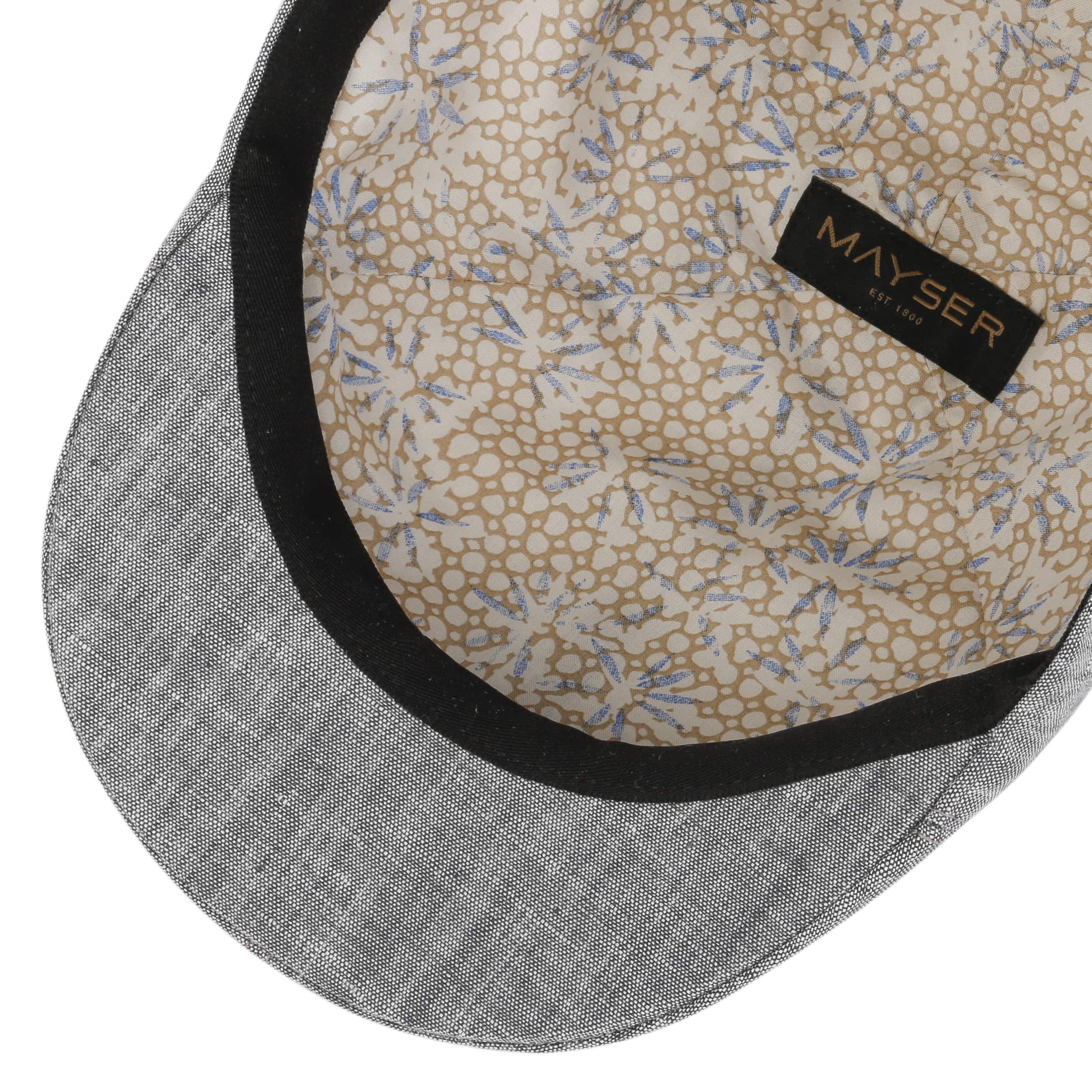 Paddy Linen Flat Cap by Mayser - £80.95