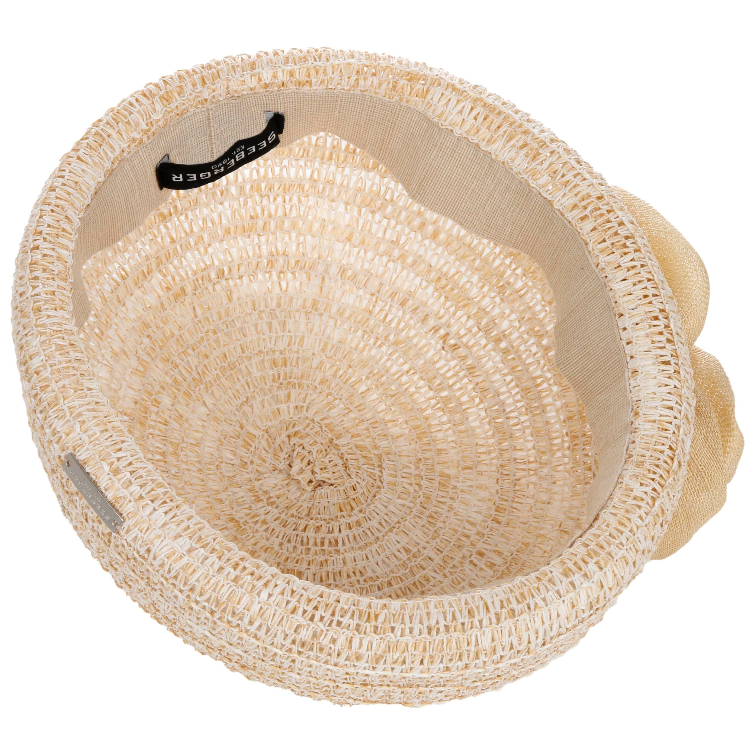 Paper Straw Beret with Sinamay by Seeberger - £114.95