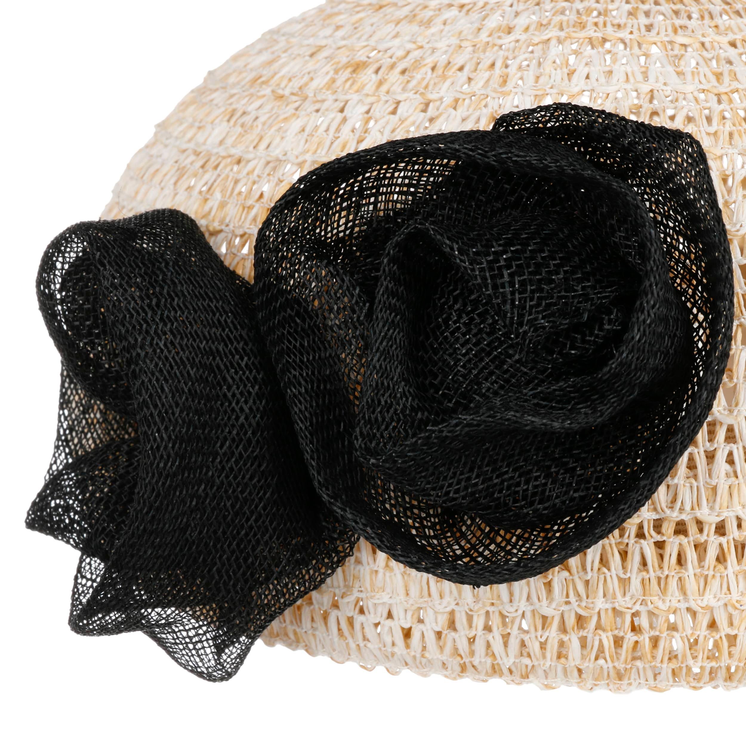 Paper Straw Beret with Sinamay by Seeberger - £114.95