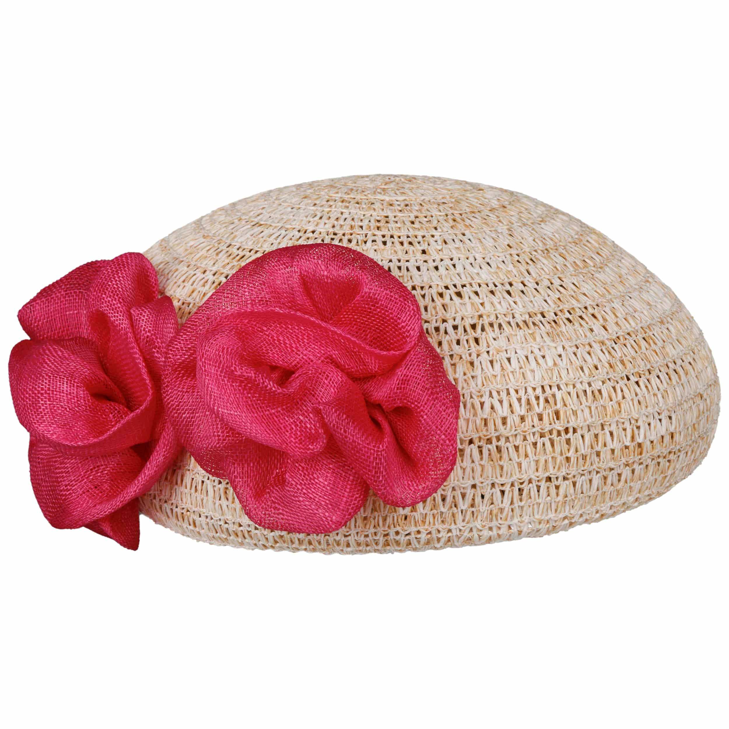 Paper Straw Beret with Sinamay by Seeberger - £114.95