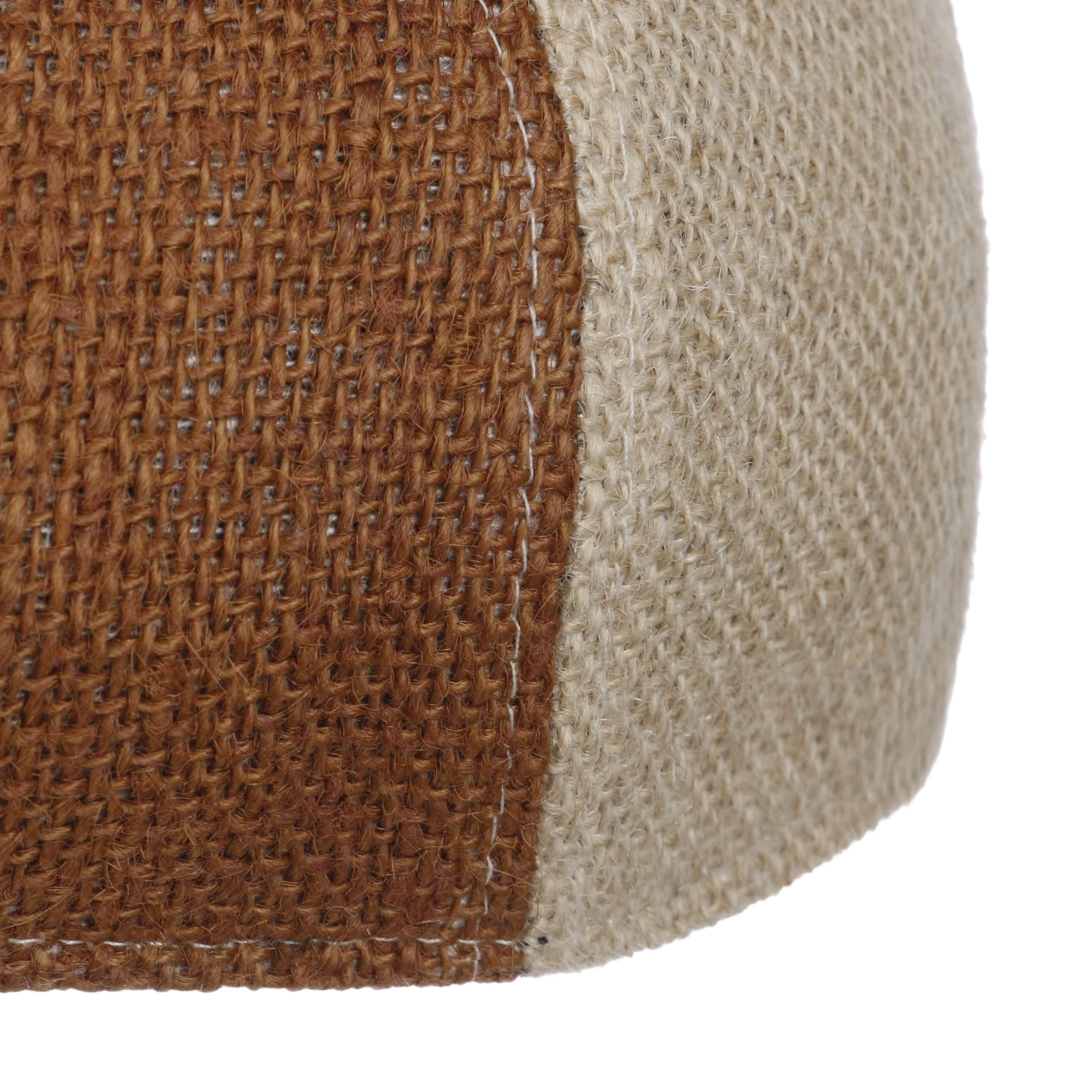 Patchwork Jute Flat Cap by McBURN - £56.95