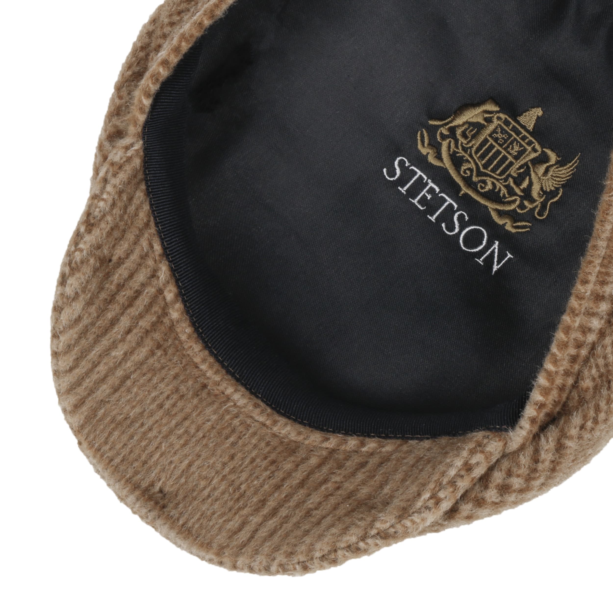 Poundhill Wool Mix Driver Flat Cap by Stetson - £229.00