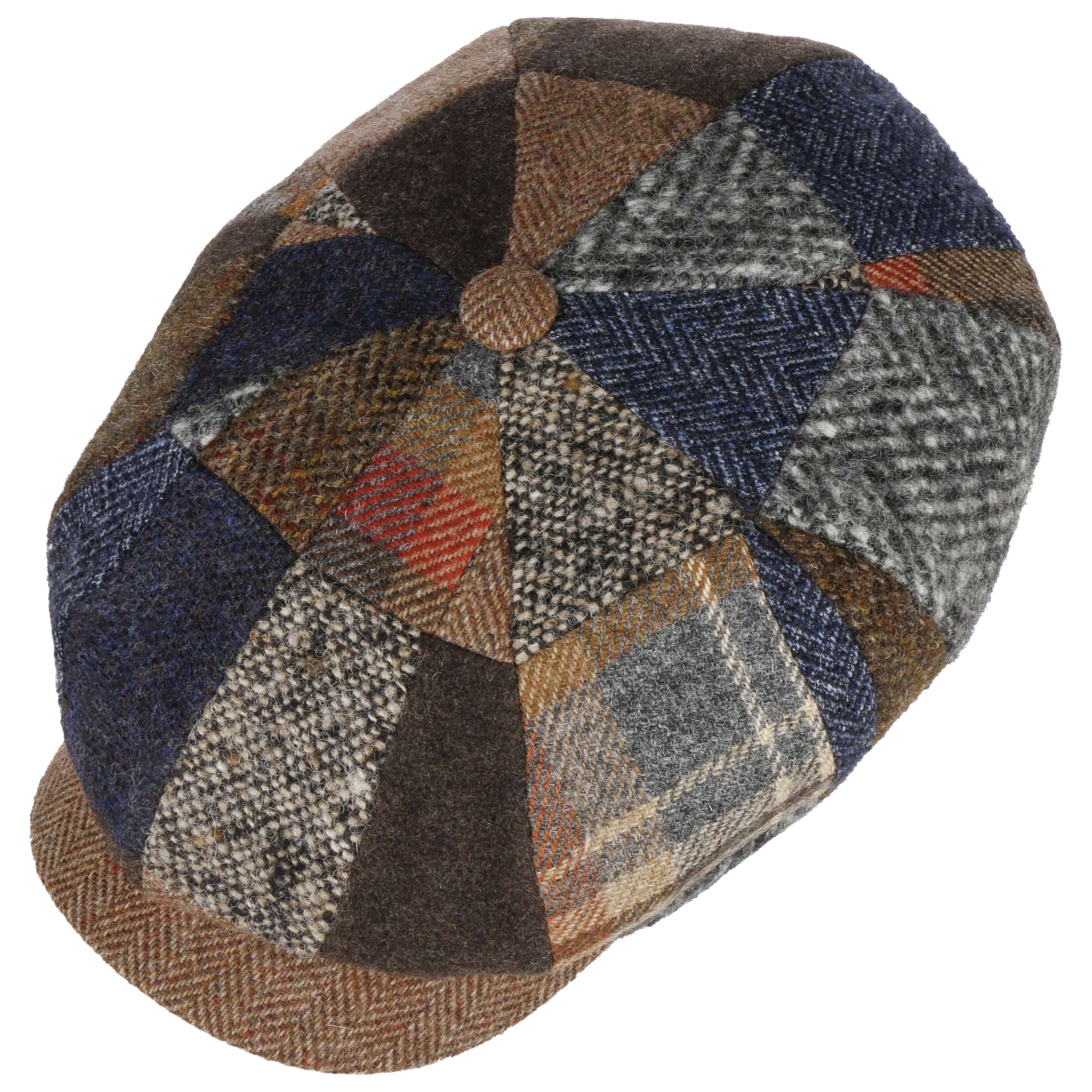 Rafterson 8 Panel Patchwork Flat Cap by Lierys - £71.95