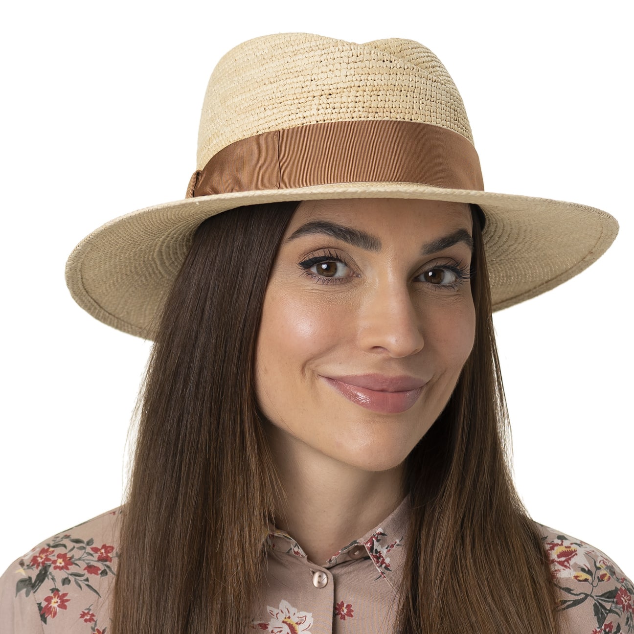 Reverse Crown Straw Hat by Borsalino - £265.95