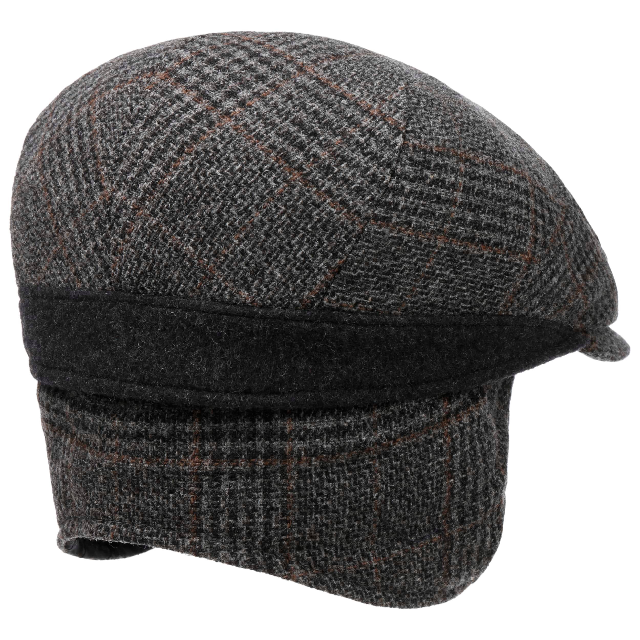 Risco Check Flat Cap with Ear Flaps by bugatti - £44.95