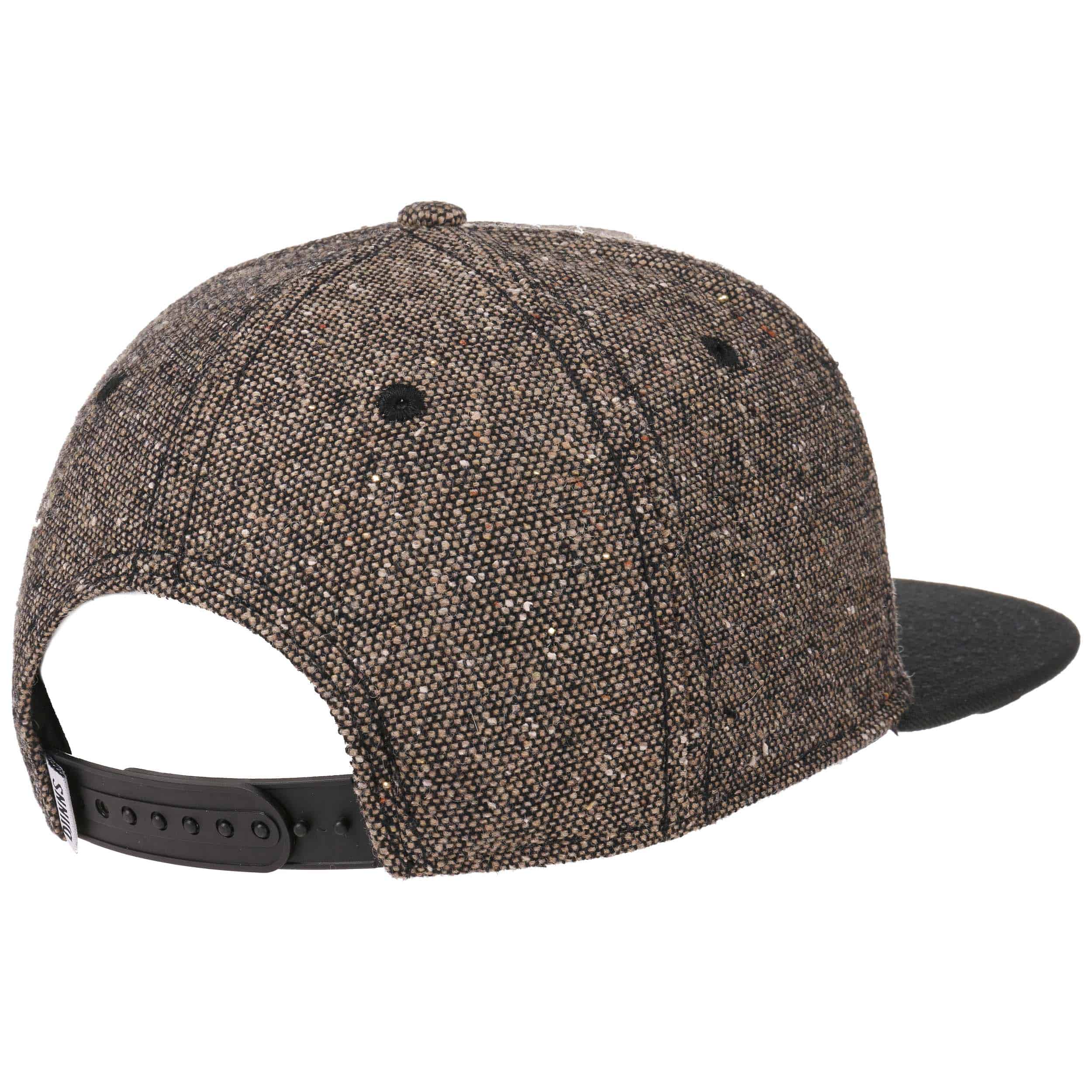 Rubber Tweed Flat Brim Cap by Djinns - £26.95