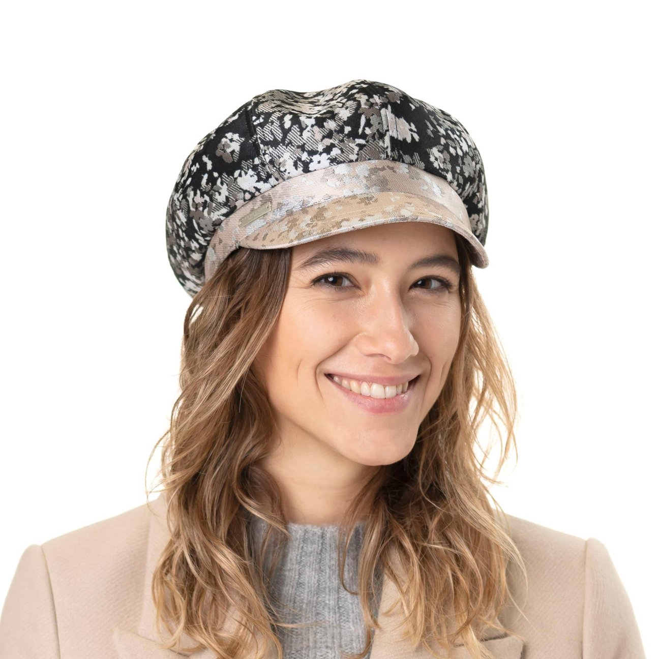 Scalia Flowers Newsboy Cap by Seeberger - £38.95
