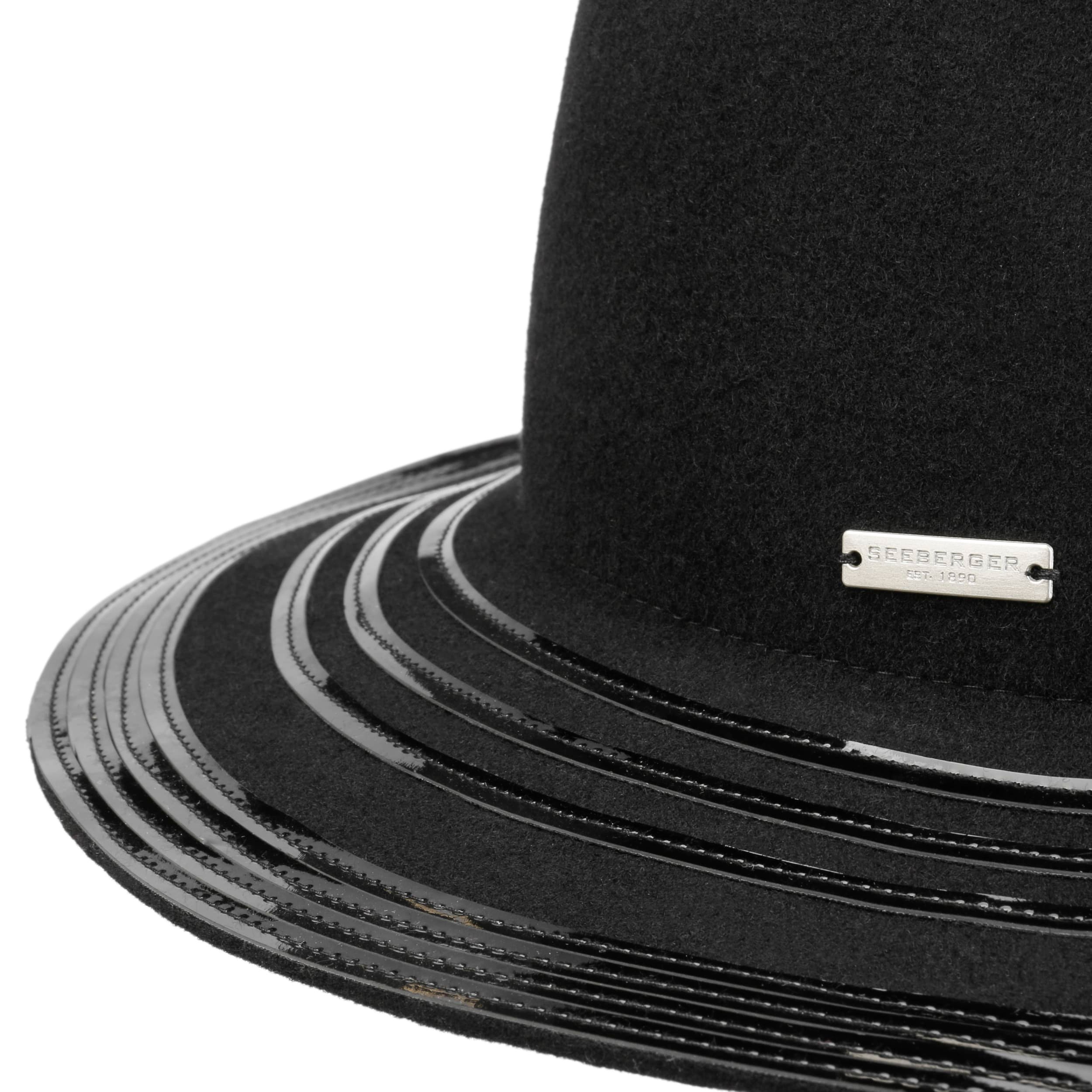 Shiny Details Fedora Wool Hat by Seeberger - £89.95