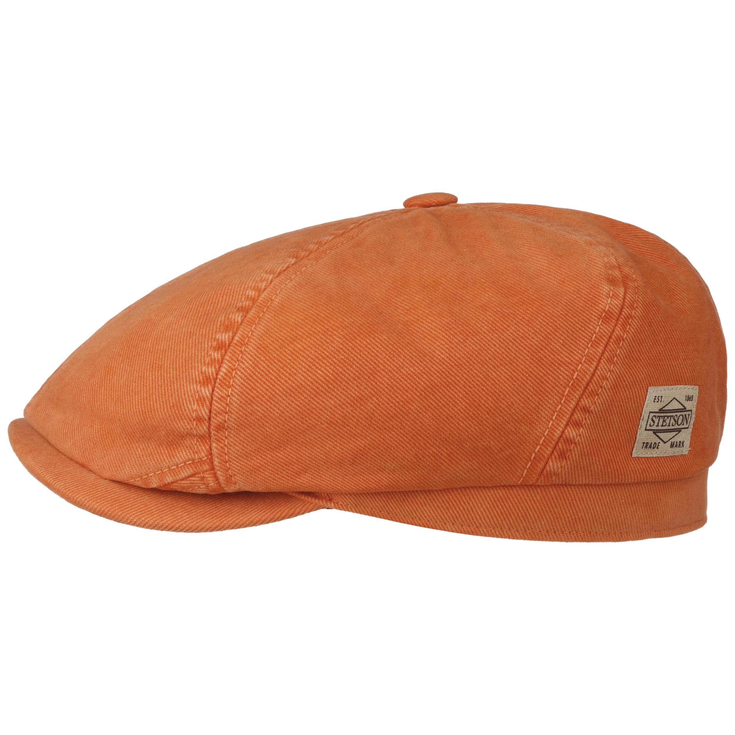 Soft Cotton 6 Panel Flat Cap by Stetson - £99.00