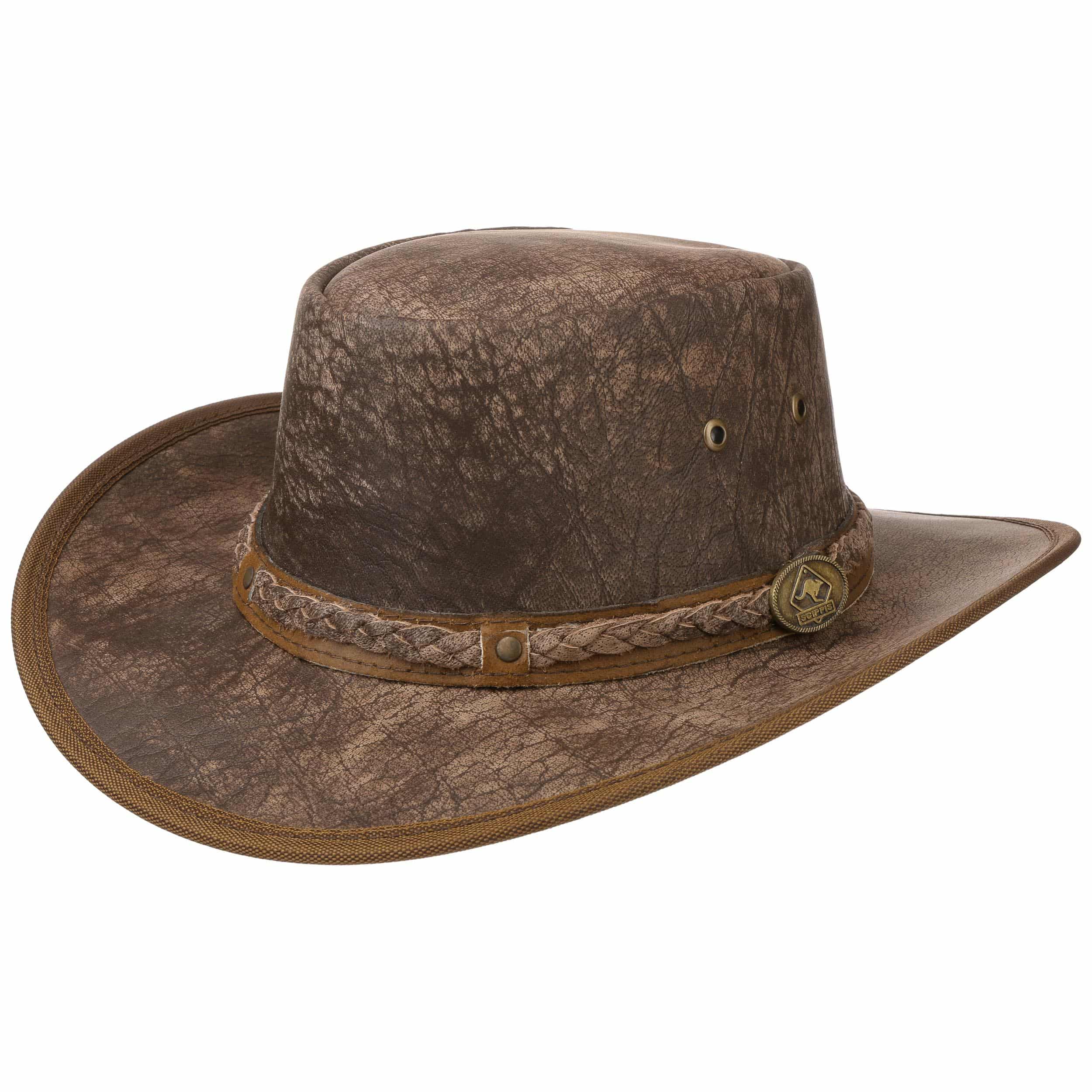 Springbrook Leather Hat by Scippis - £62.95