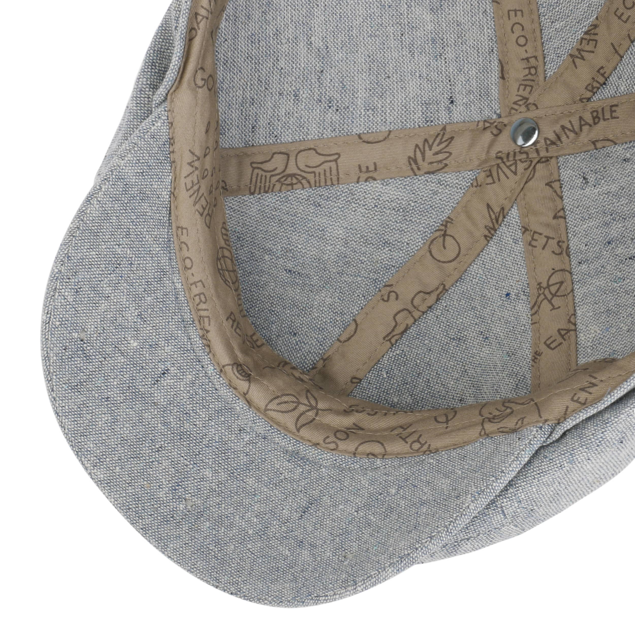 Sustainable Hanover 6 Panel Flat Cap by Stetson - £99.00