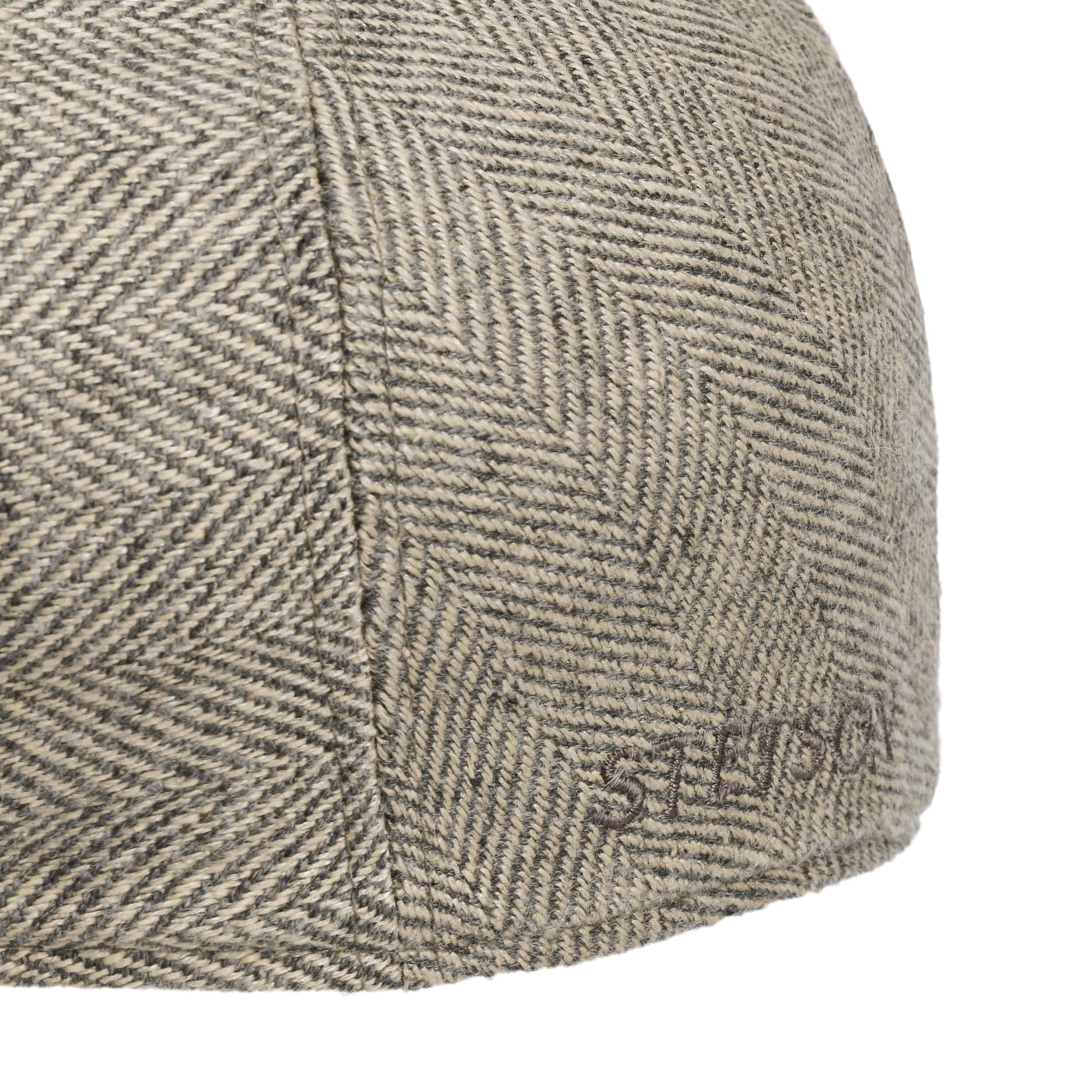 Sustainable Herringbone Flat Cap by Stetson - £119.00