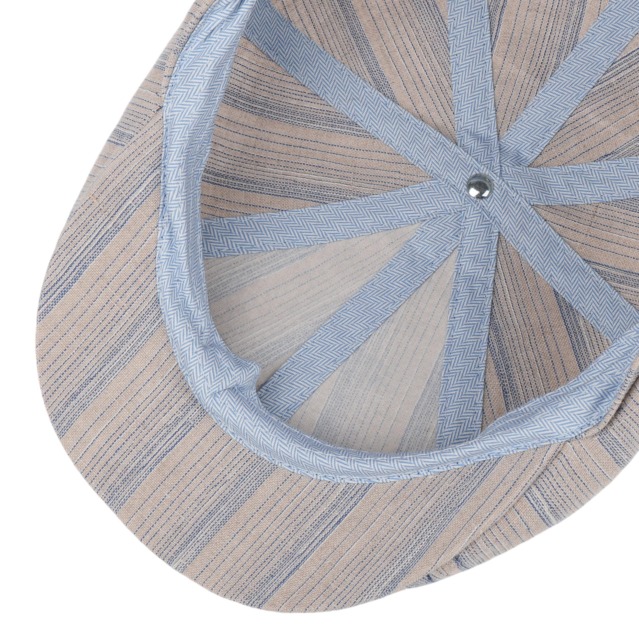 Tesrick Stripe Linen Flat Cap by Stetson --> Online Hat Shop in the UK ...